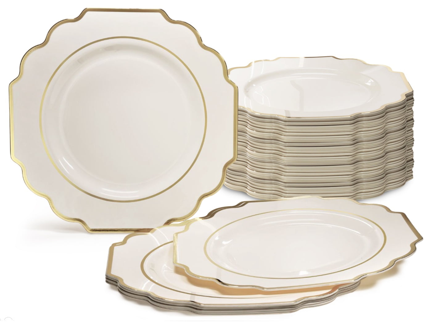" OCCASIONS " 120 Plates Pack, Heavyweight Disposable Wedding Party ...