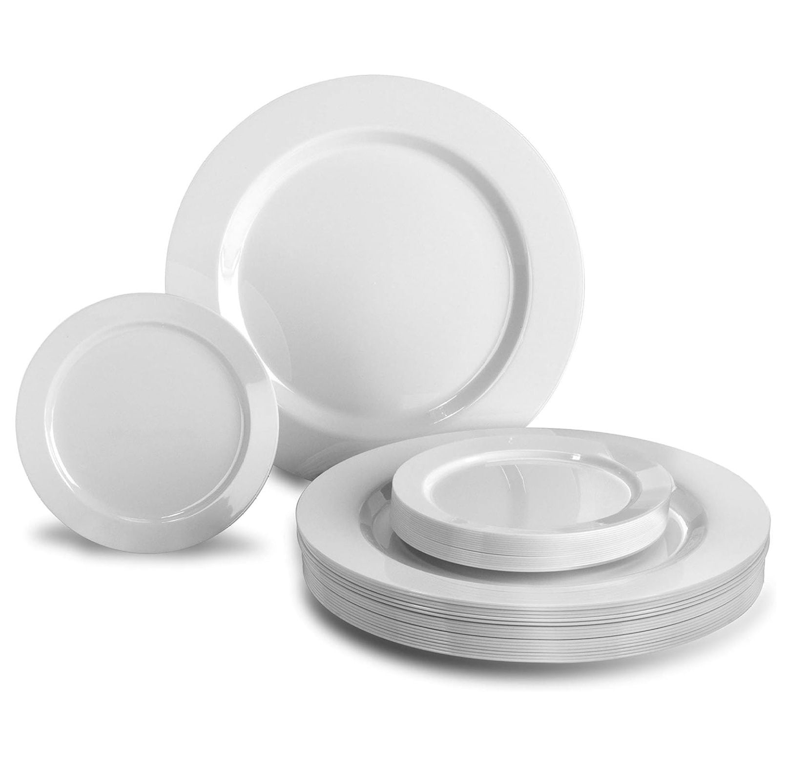 " OCCASIONS " 120 Plates Pack, Heavyweight Premium Disposable Plastic ...