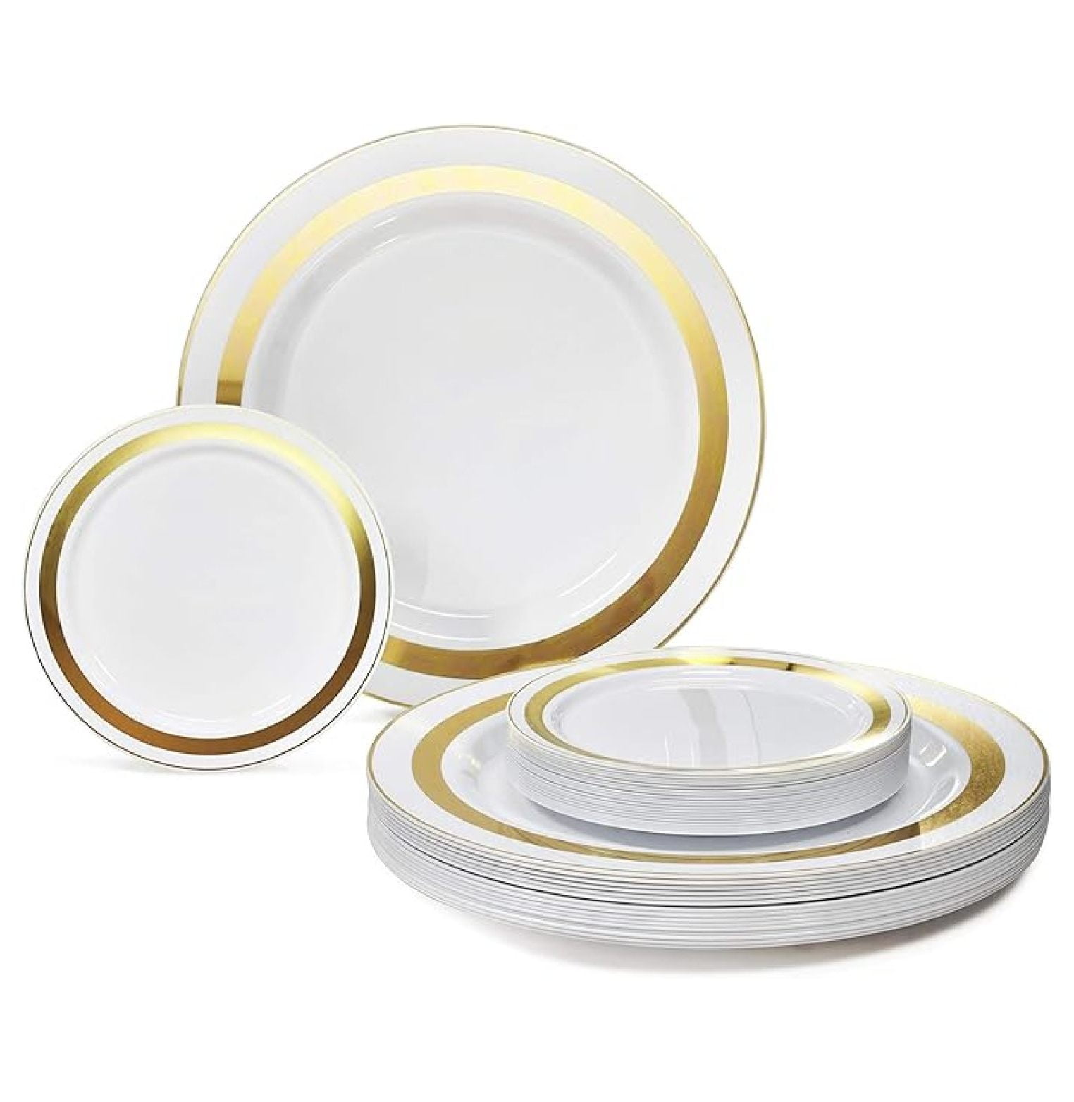" OCCASIONS " 120 Plates Pack, Heavyweight Premium Disposable Plastic ...