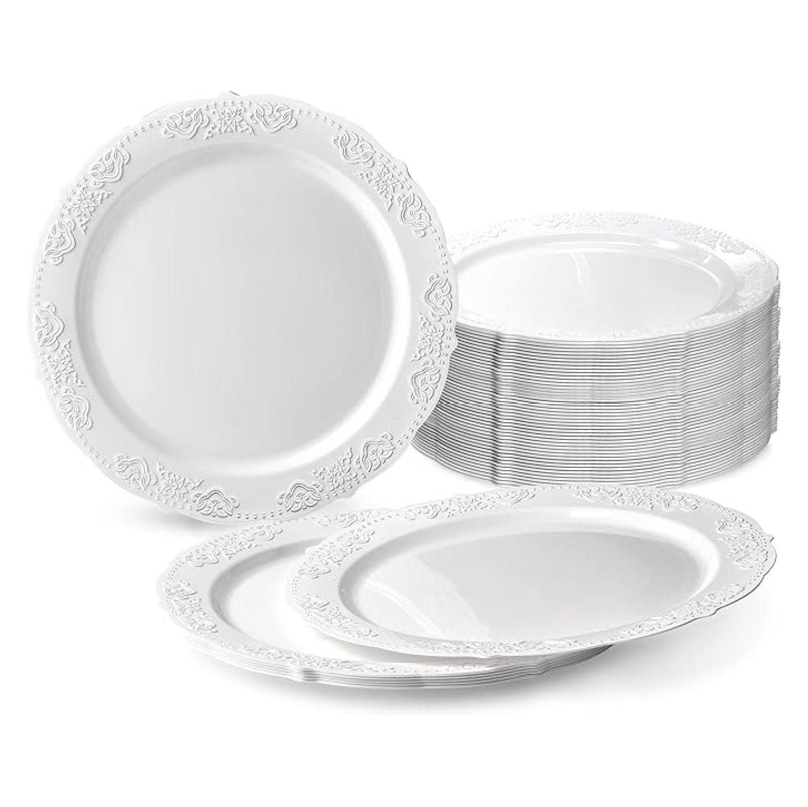 " OCCASIONS " 120 Plates Pack, Vintage Style, Disposable Wedding Party ...