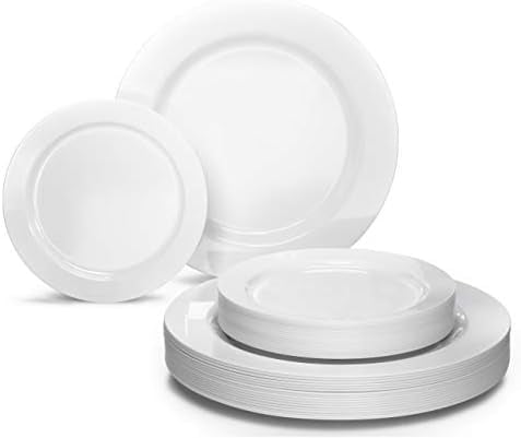 " OCCASIONS " 120 plates Pack 60 Guest Wedding Party Disposable Plastic ...