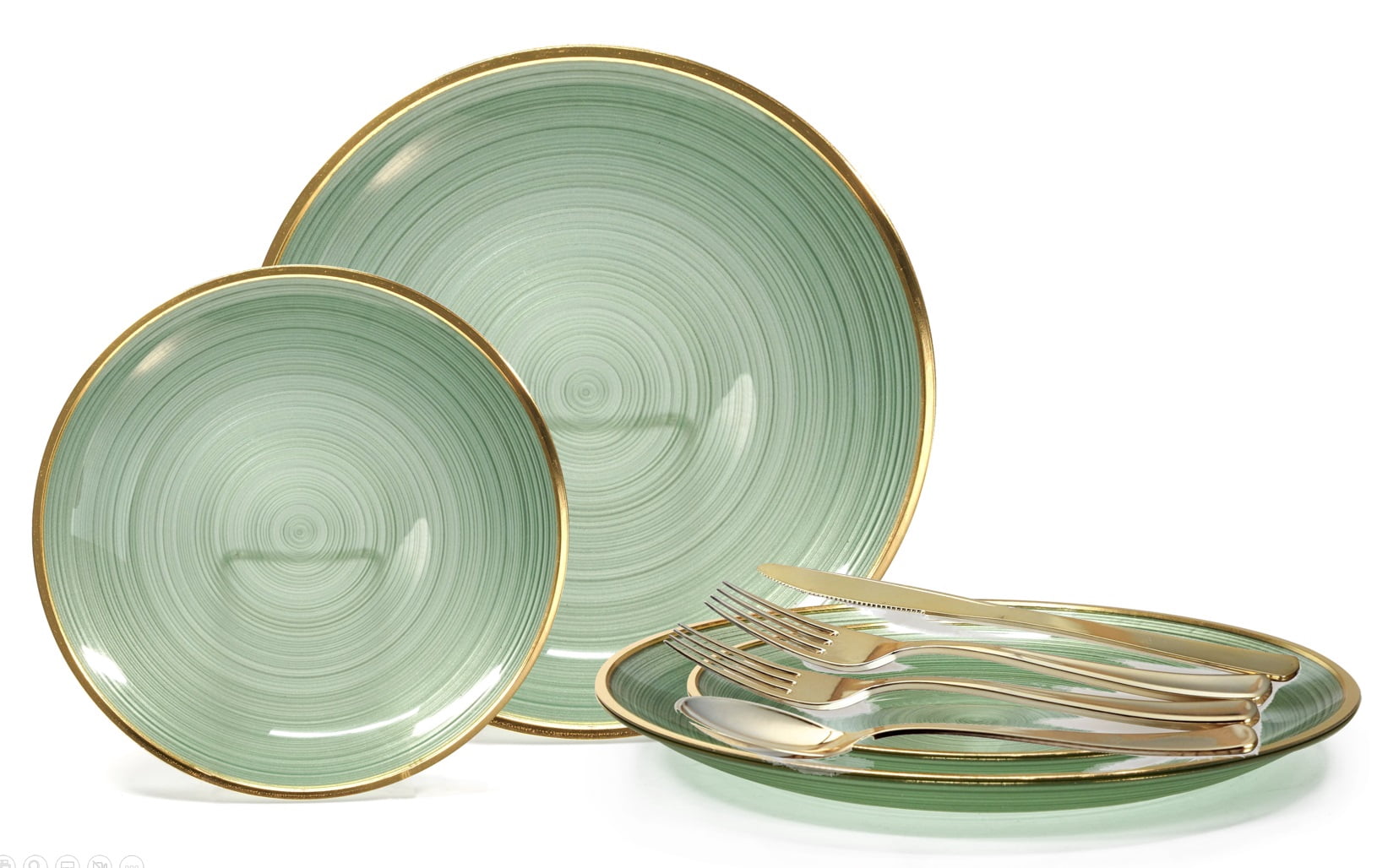 " OCCASIONS " 150 Piece set (25 Guests)-Wedding Plastic Plates ...