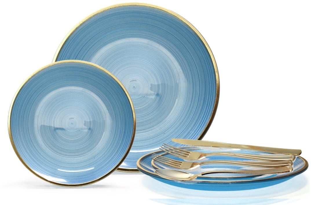 " OCCASIONS " 150 Piece set (25 Guests)-Wedding Plastic Plates ...