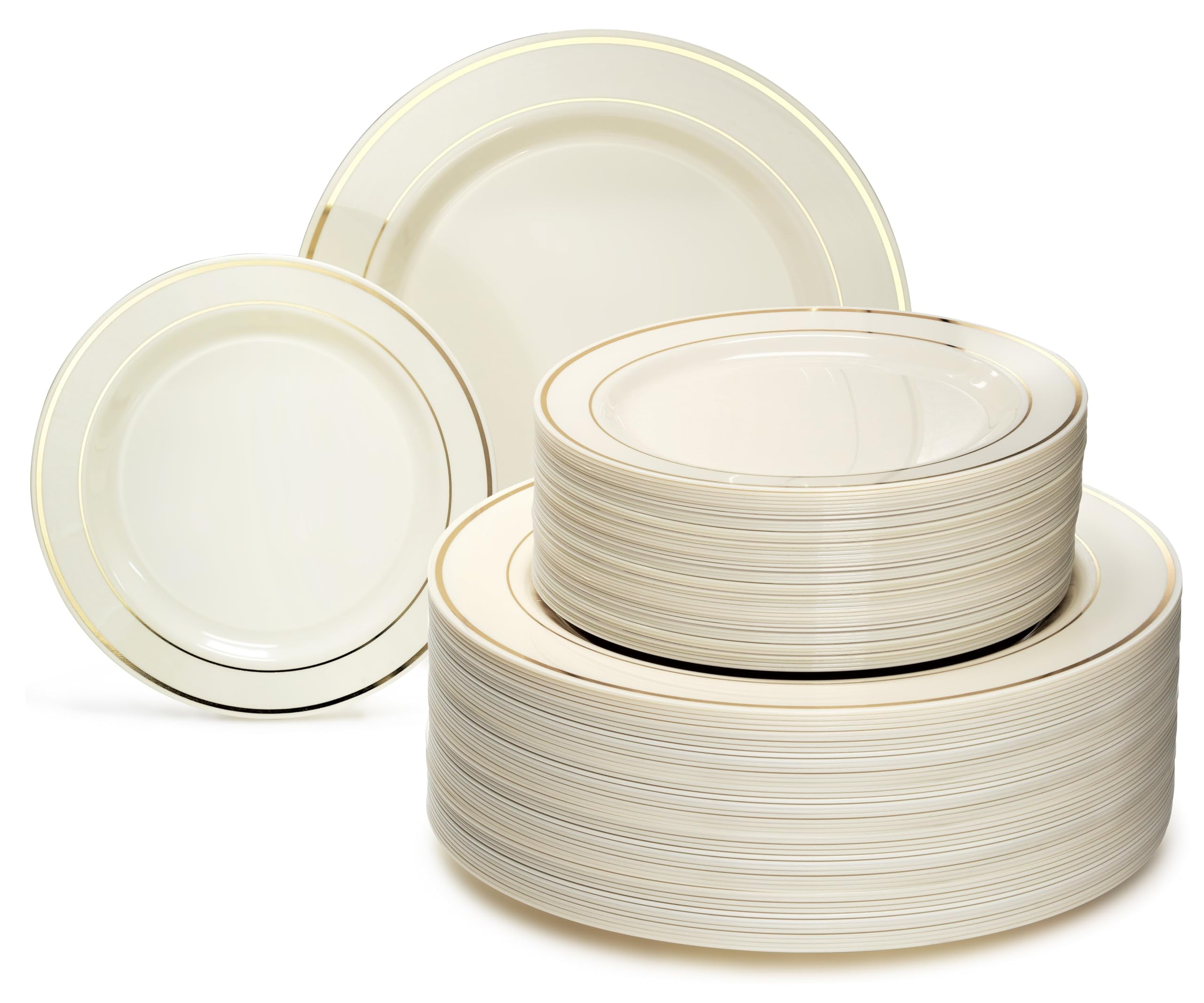 OCCASIONS 240 Plates Pack,(120 Guests) Heavyweight Premium Wedding ...