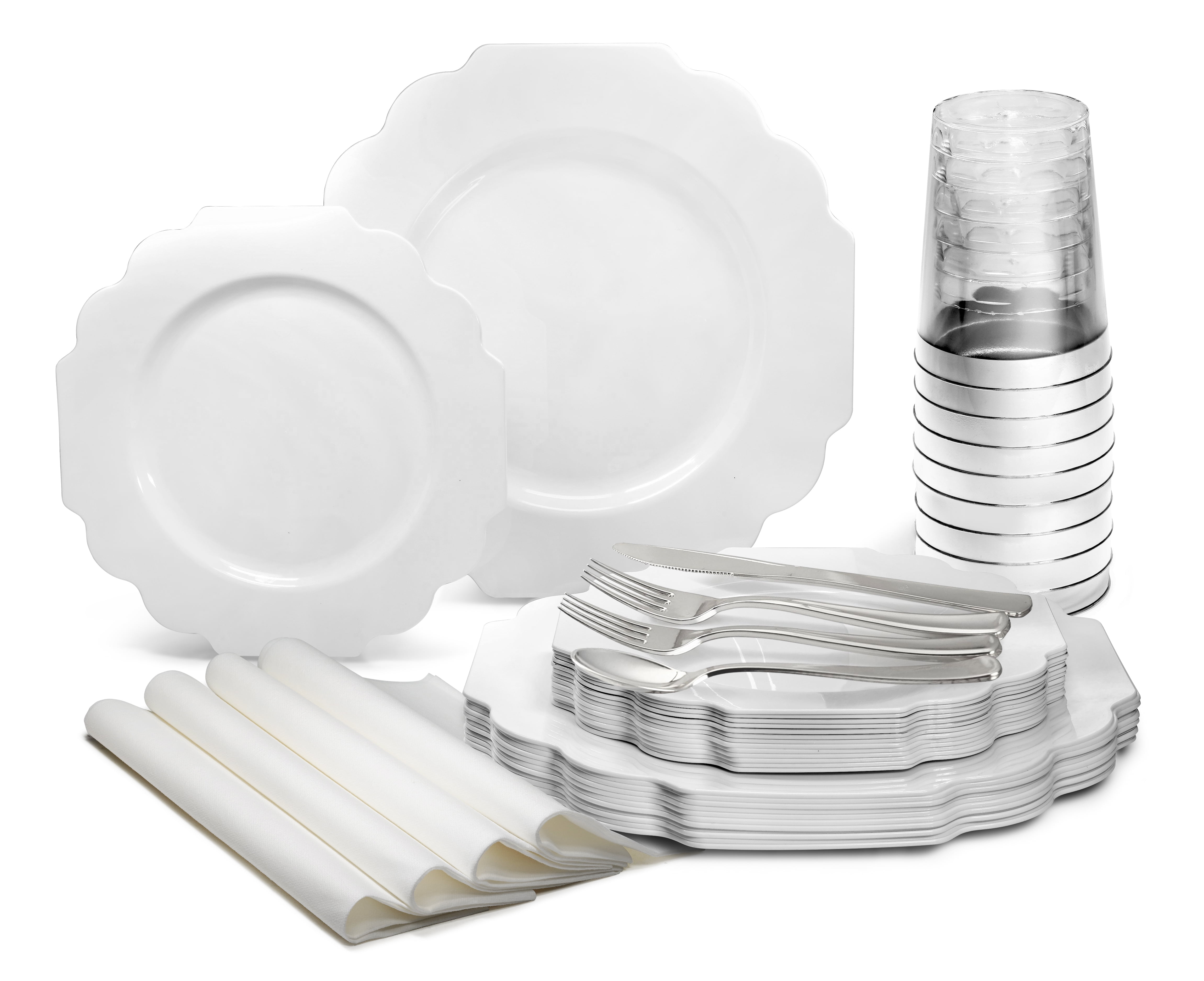 " OCCASIONS " 320 Piece set (40 Guests)-Heavyweight Wedding Party ...