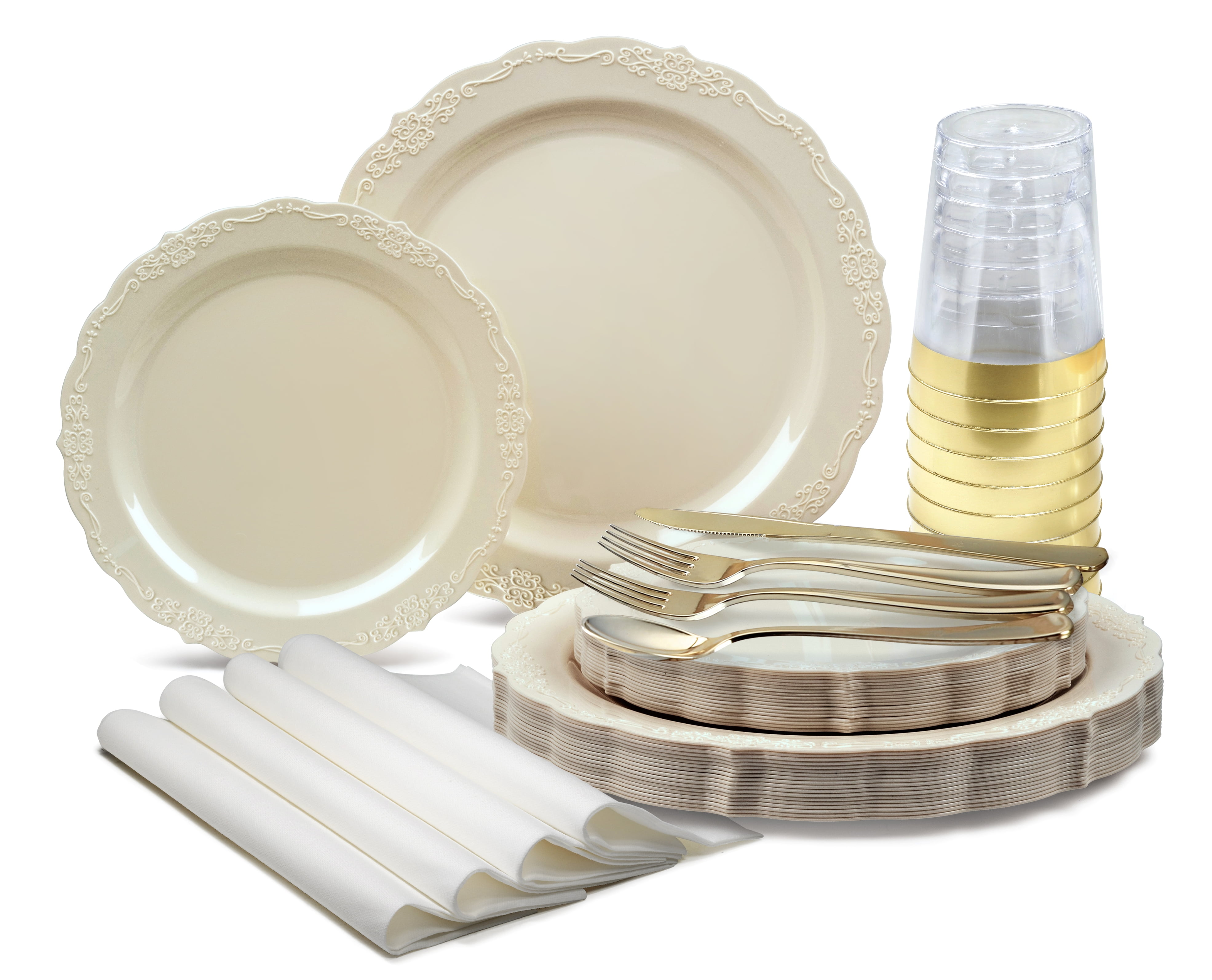 " OCCASIONS " 320 Pieces set (40 Guests)-Vintage Wedding Party ...