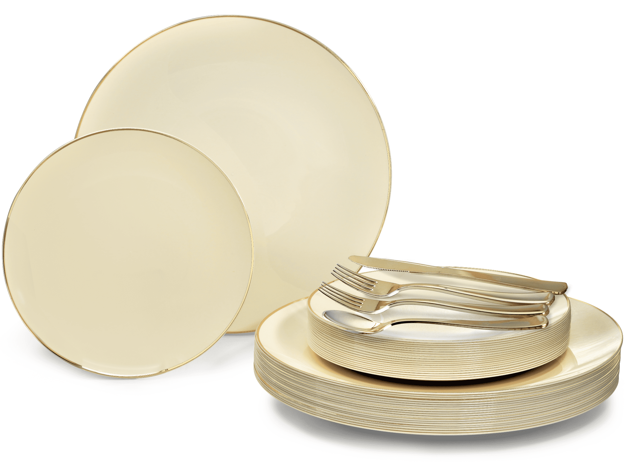 " OCCASIONS " 360 Piece set (60 Guests)-Wedding Plastic Plates ...