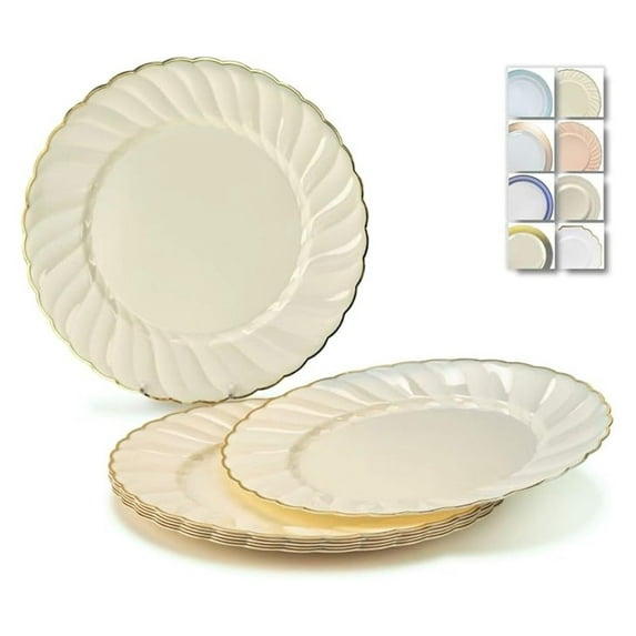 " OCCASIONS " 40 Plates Pack, Heavyweight Wedding Disposable Plastic ...