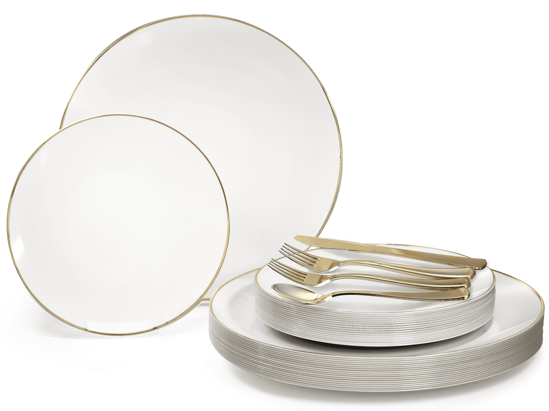 " OCCASIONS " 720 Piece set (120 Guests)-Wedding Plastic Plates ...