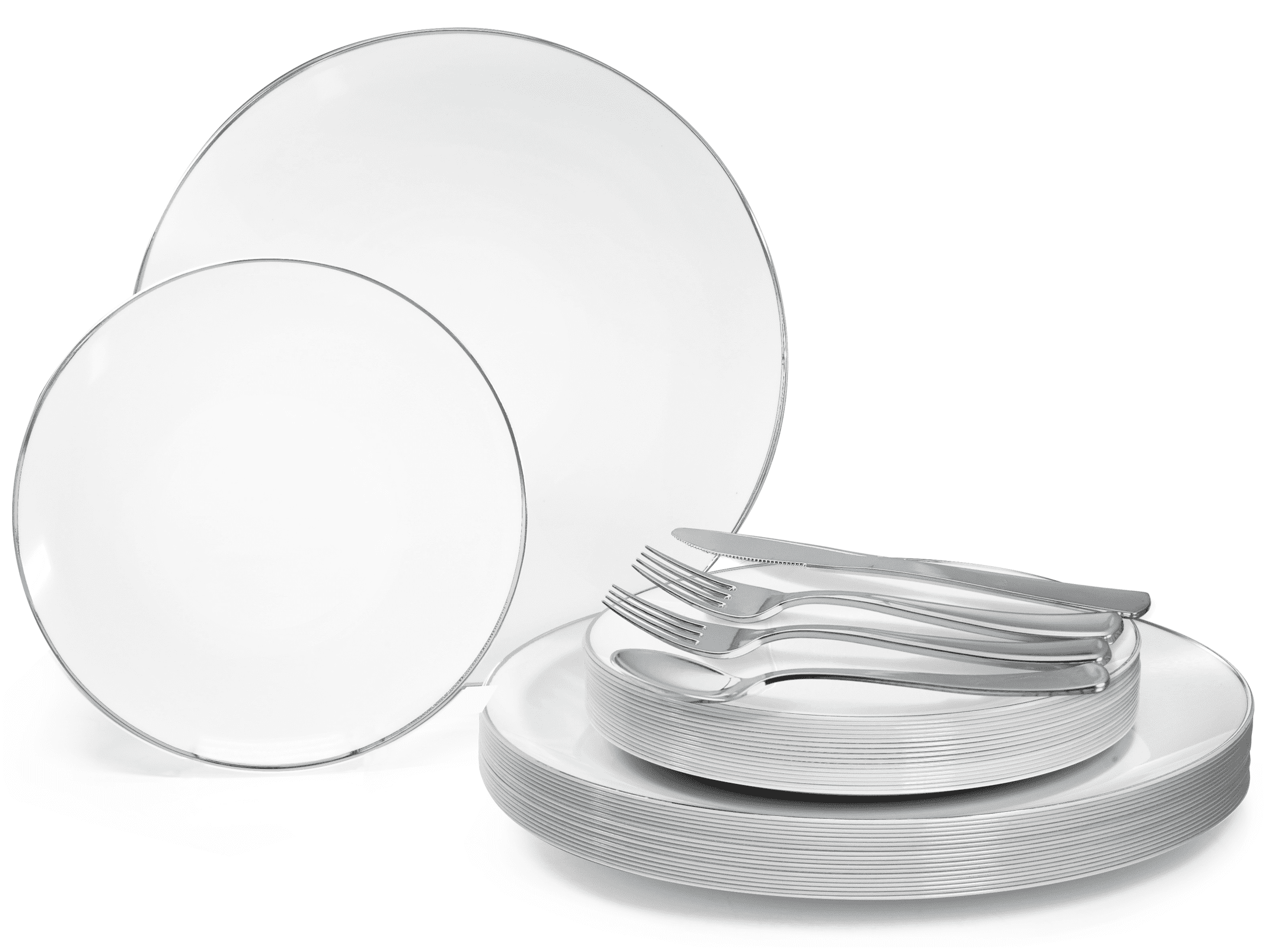 " OCCASIONS " 720 Piece set (120 Guests)-Wedding Plastic Plates ...