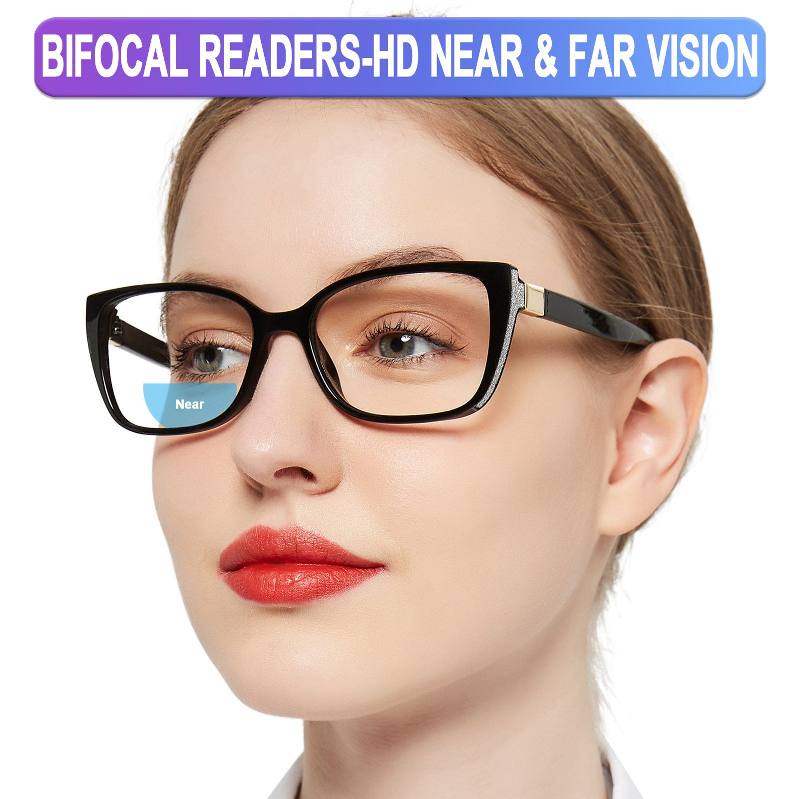 OCCI CHIARI Bifocal Reading Glasses Women's Blue light Readers 1.0 1.5 ...