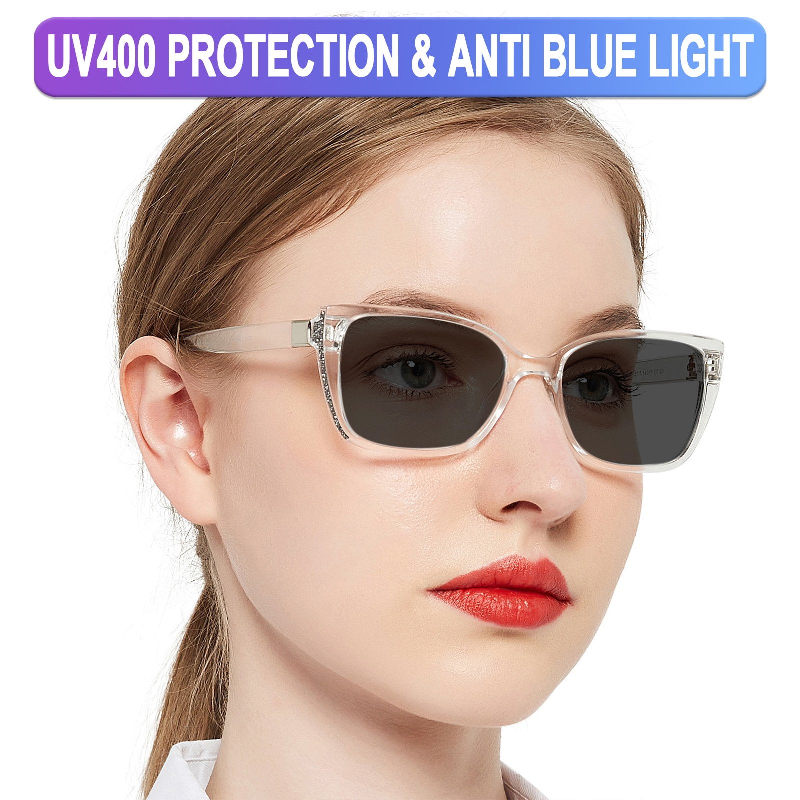 OCCI CHIARI Women's 1.50 Reading Glasses Sunglasses Blue Light Sunglass UV Protection Clear ...