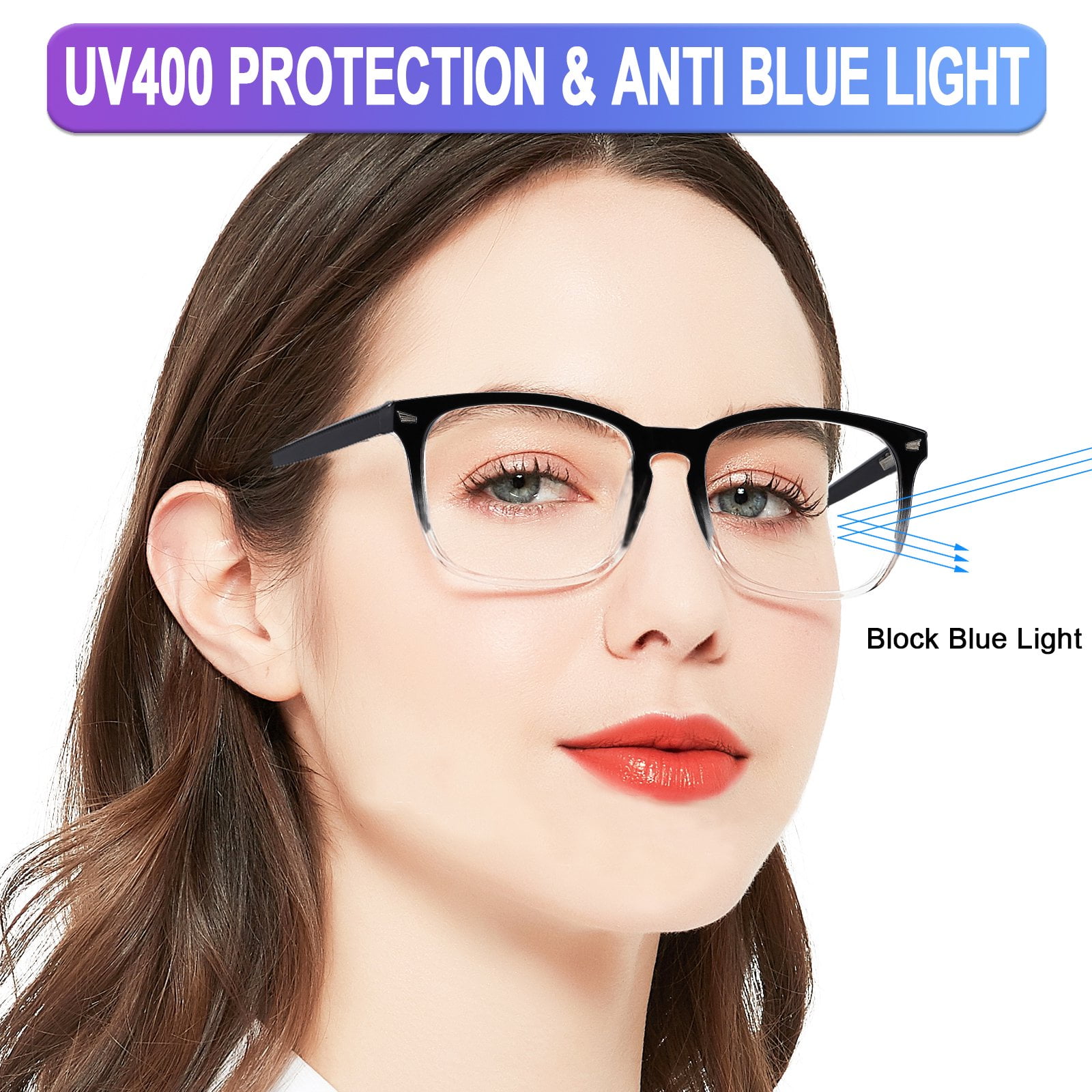 OCCI CHIARI Women's Anti Blue Light Reading Glasses 2.75 Computer ...