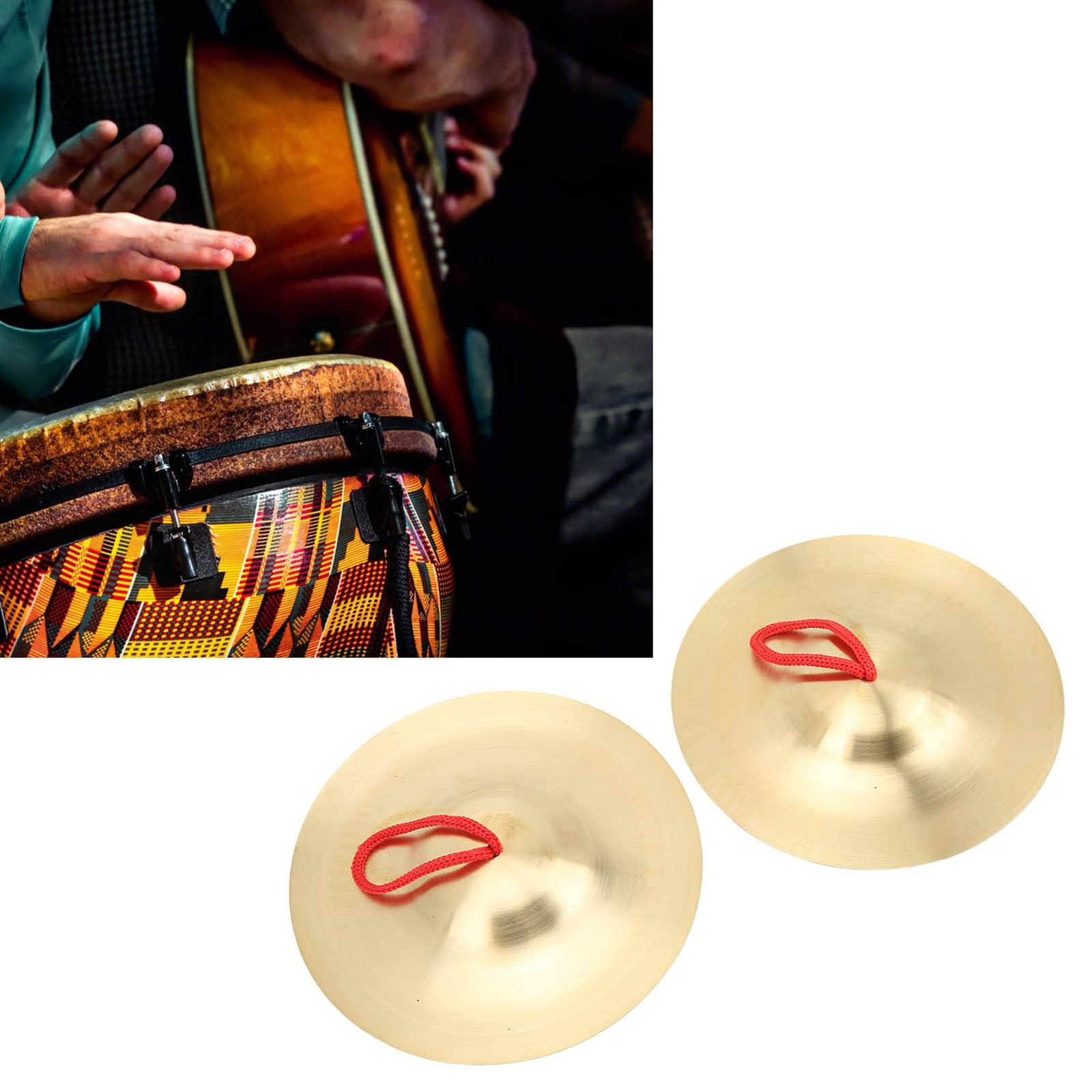 OCCOKO 1 Pair Hand Cymbals Hand Cymbals Crash Cymbal Belly Dancing ...