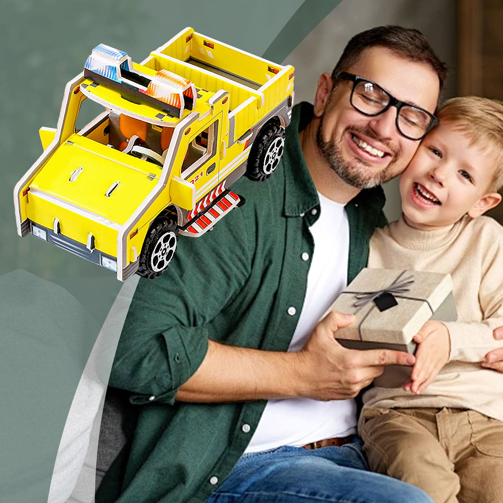 OCCOKO 3D Paper Puzzle Assorted Cars 3D Cardboard Model Car Kit DIY Set ...