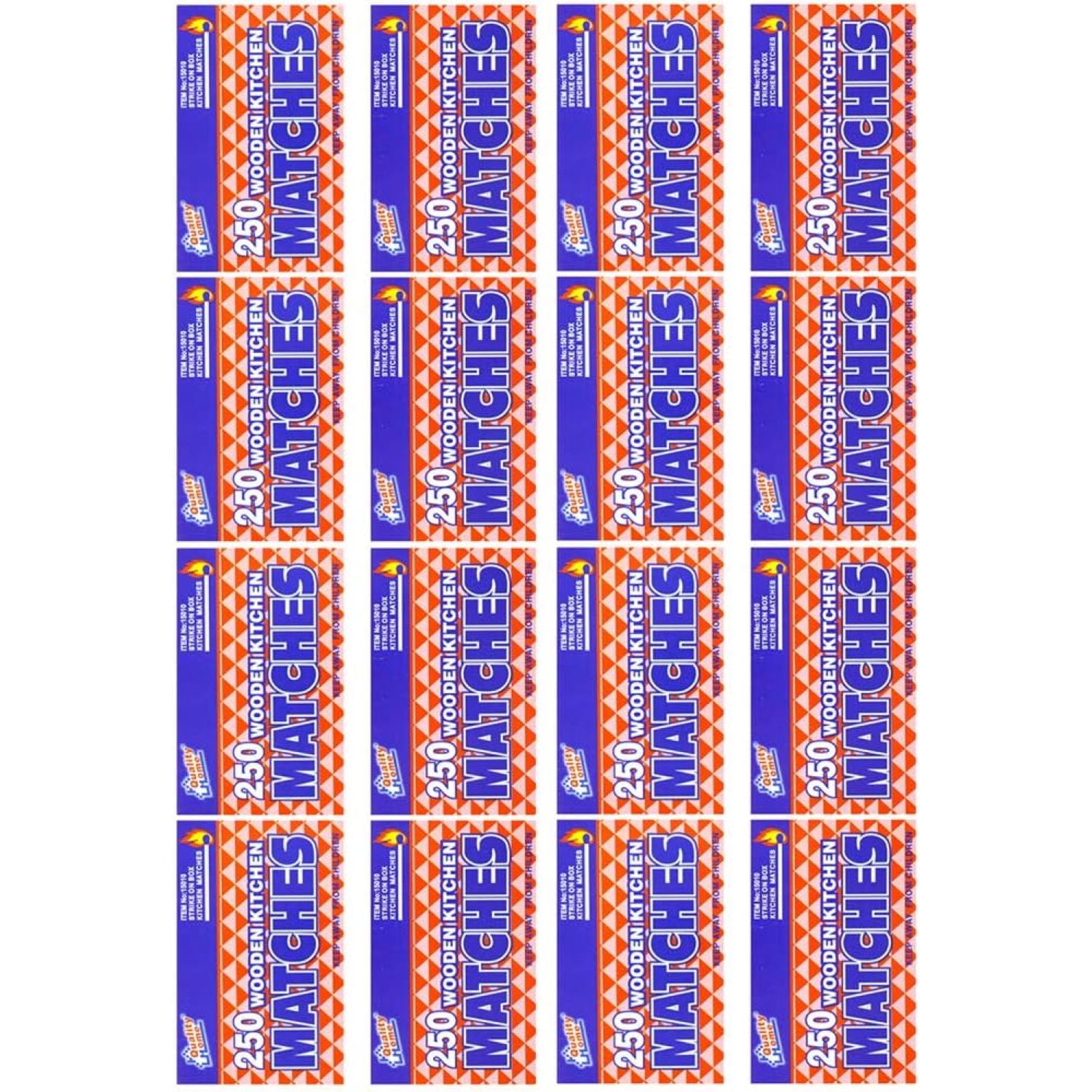 OCD BARGAIN, Wooden Kitchen Matches 250 with Strike On Box - for ...