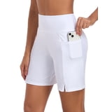 OCEAN BLUES Women’s High Waisted Swimming Causal Beach Board Shorts ...