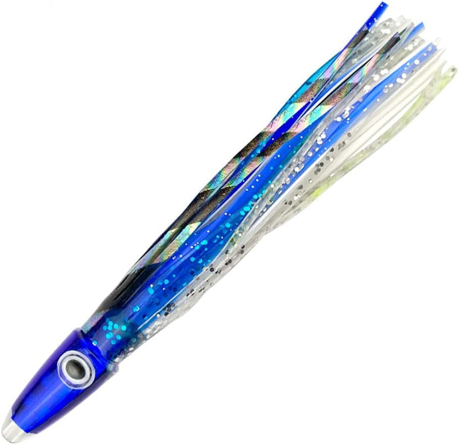 OCEAN CAT 5.5 Inches Weighted Squid Soft Plastic Trolling Lures Fishing ...