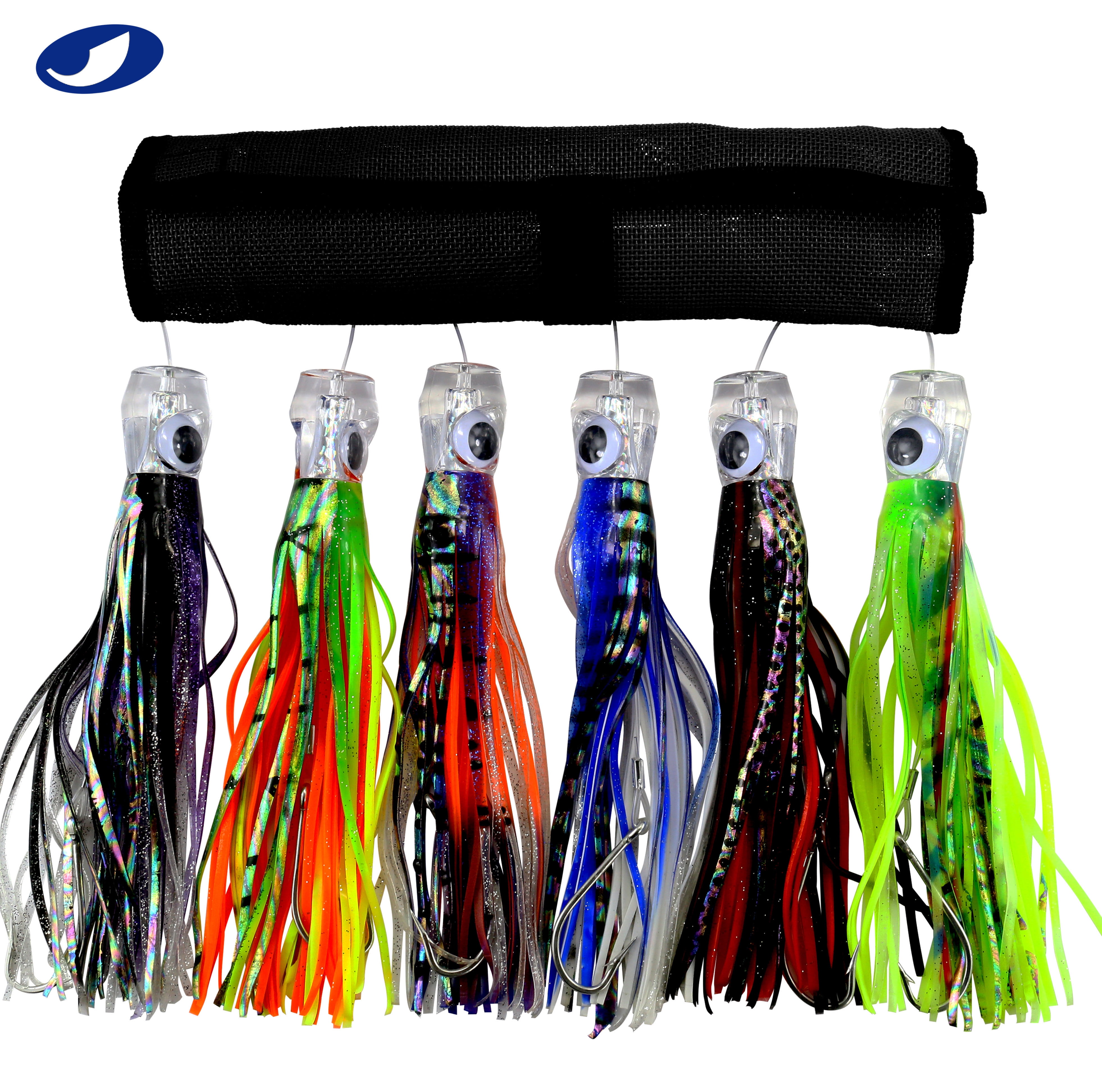 OCEAN CAT 6" Saltwater Trolling Lure Bag for Marlin Tuna Mahi Dolphin ...