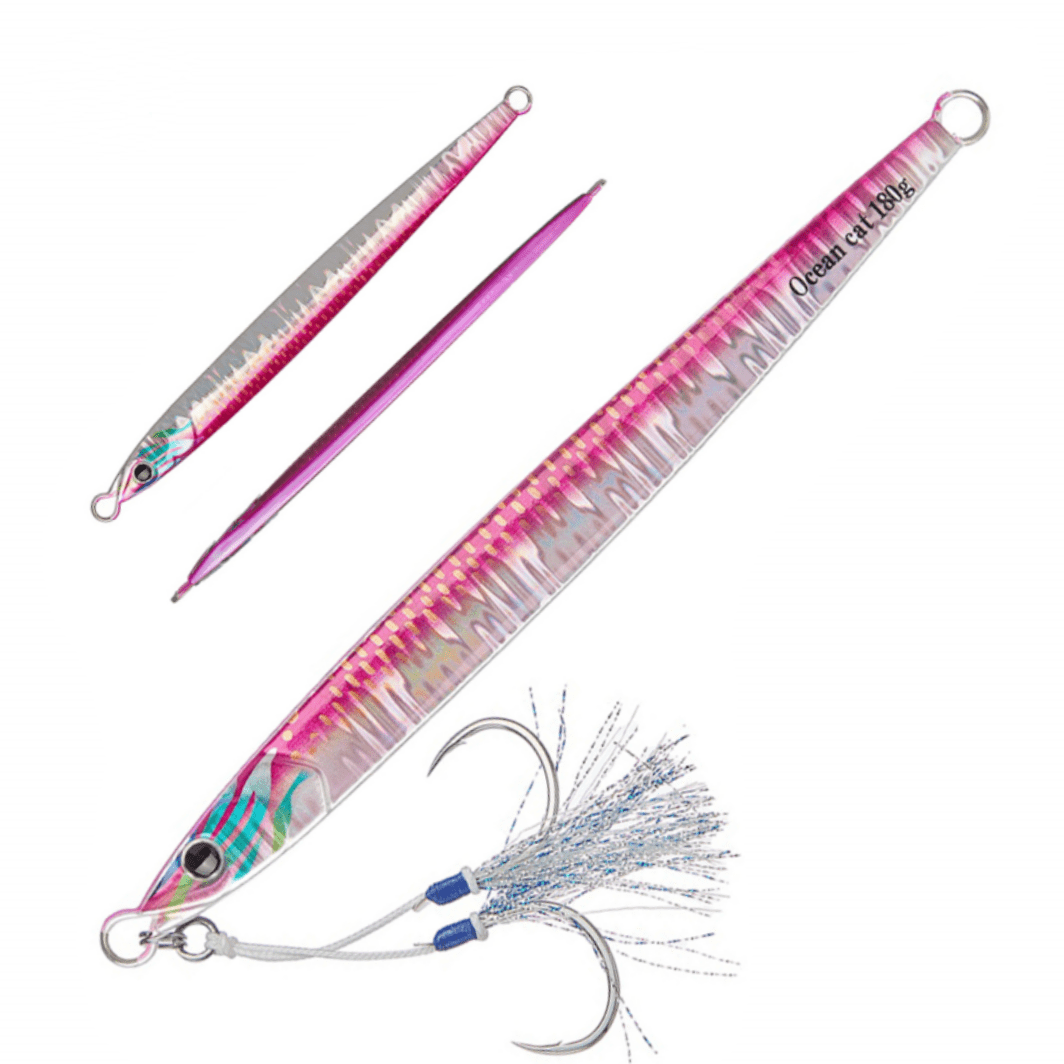 OCEAN CAT Jig Slow Pitch Jigs Vertical Jig Flat Fall Jigging Lures ...