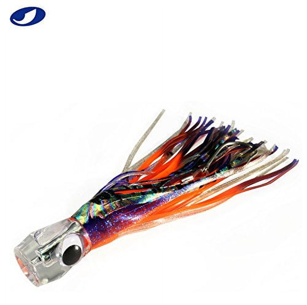 OCEAN CAT Saltwater Trolling Lures Set, Offshore Fishing Lure Rigged Circle Hook & 6 in/9 in ...