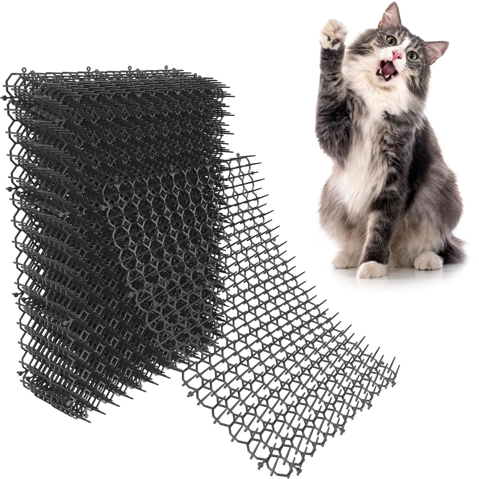 OCEANPAX 16 X 13 Inch Scat Mat for Cats, 16 Pack Cat Scat Mat - Indoor/Outdoor Pet Solution for ...