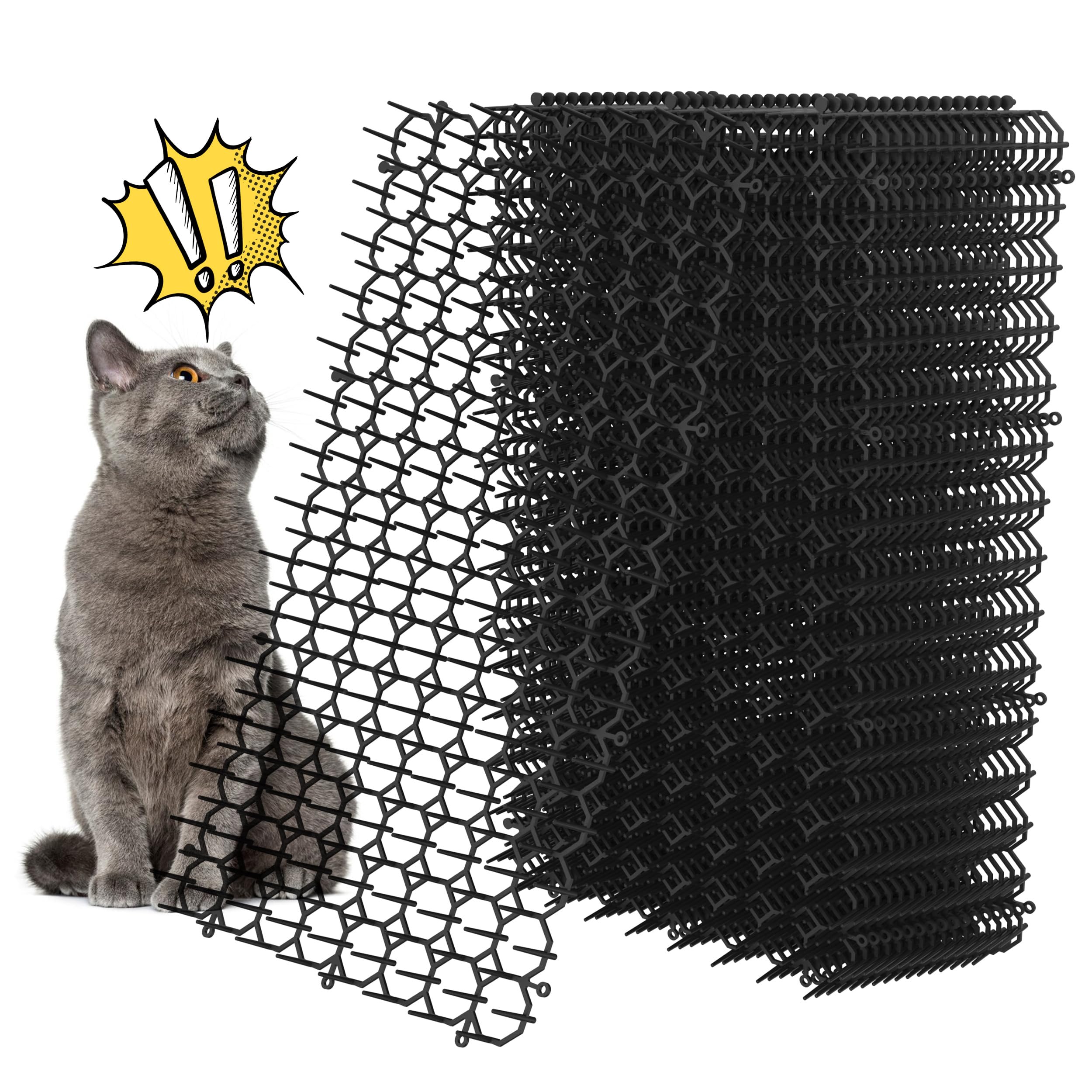OCEANPAX 16 x 8 Inch Scat Mat for Cats, 16 Pack Cat Scat Mat with ...