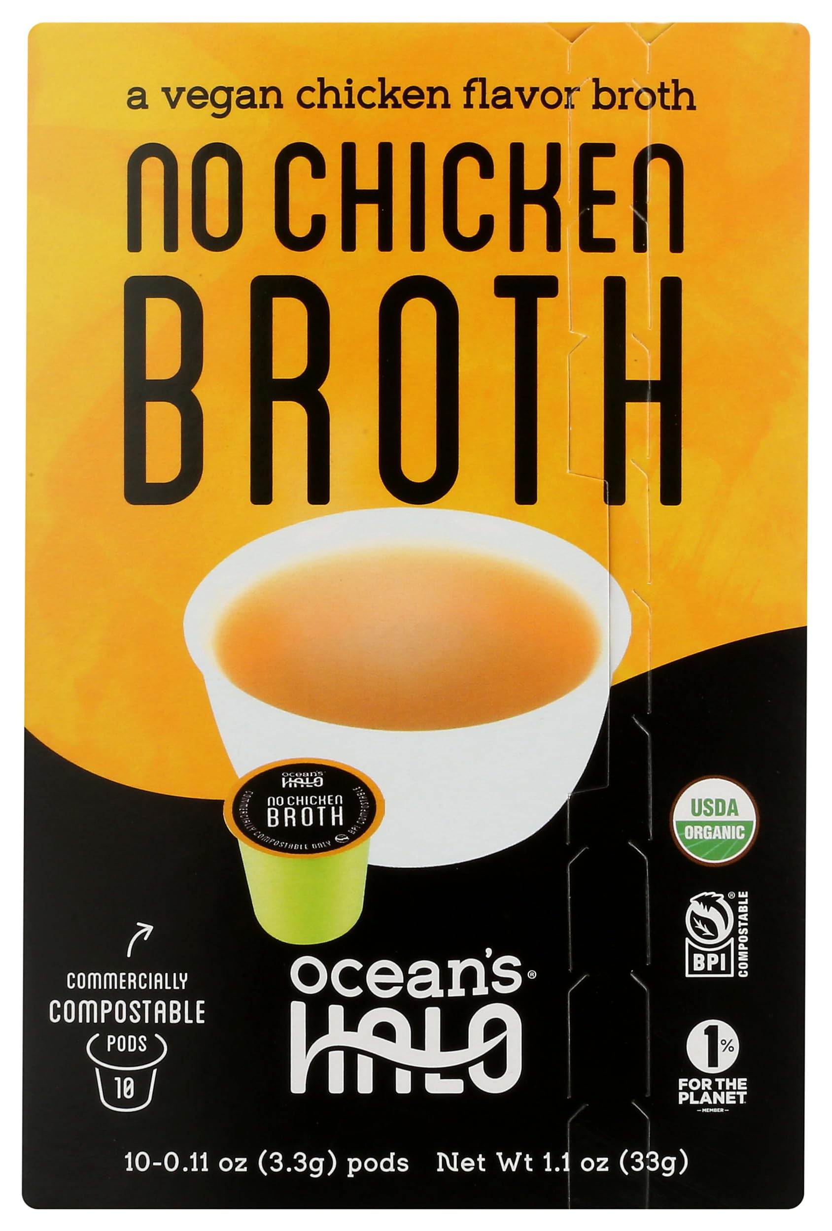 OCEANS HALO Organic No-Chicken CM31 Broth Pods, 1.1 OZ - Walmart.com