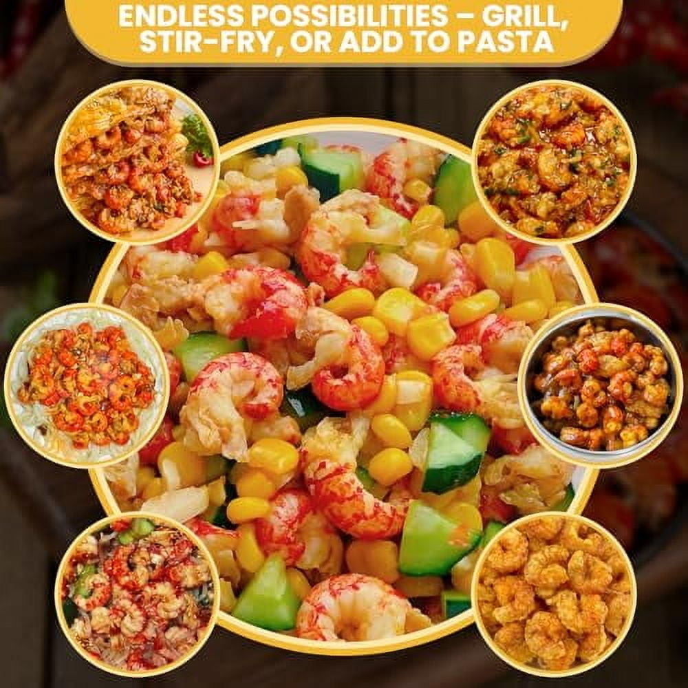 OCEANZEN: Large Size Crawfish Tail Meat, vacuum packed 1lb x 6 Packs ...