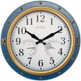 OCEST 16 Inch Outdoor Clock, Waterproof with Thermometer & Hygrometer ...