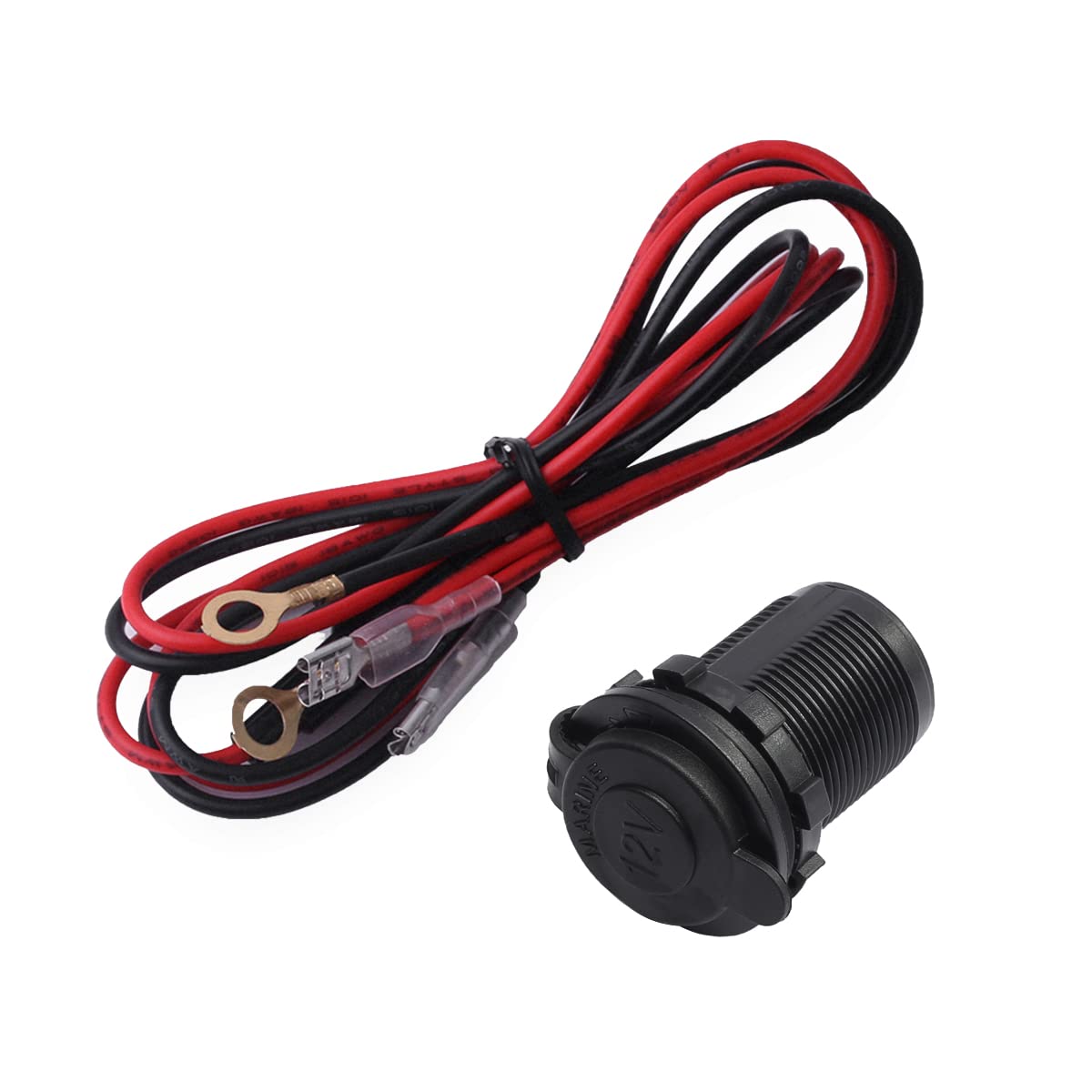 OCESTORE Waterproof 12V Cigarette Lighter Socket Power Outlet ...