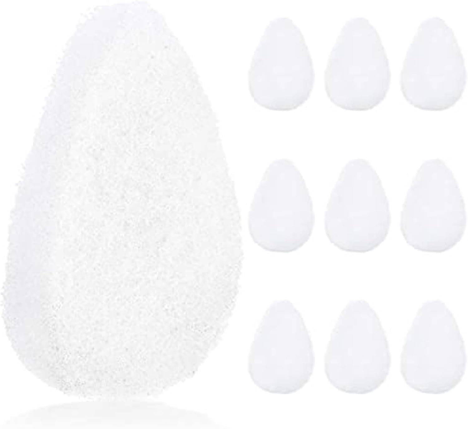 OCJRFGBN Facial Sponge Pads, 10 Pack Buff Puff Style Face Scrubbers ...