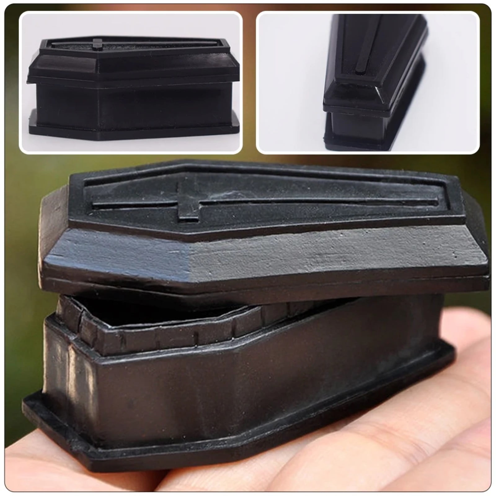 OCLUN Mini Halloween Coffin 10Pcs, Creative Haunted House Prop ...