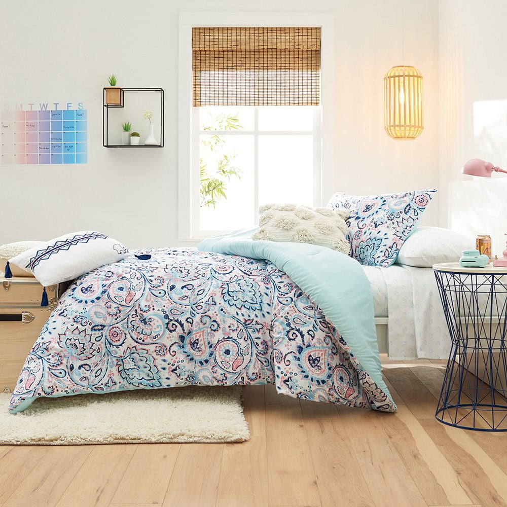 OCM College Dorm Room Designer Bundle in Ivory Ella | Soft Pink & Blue ...