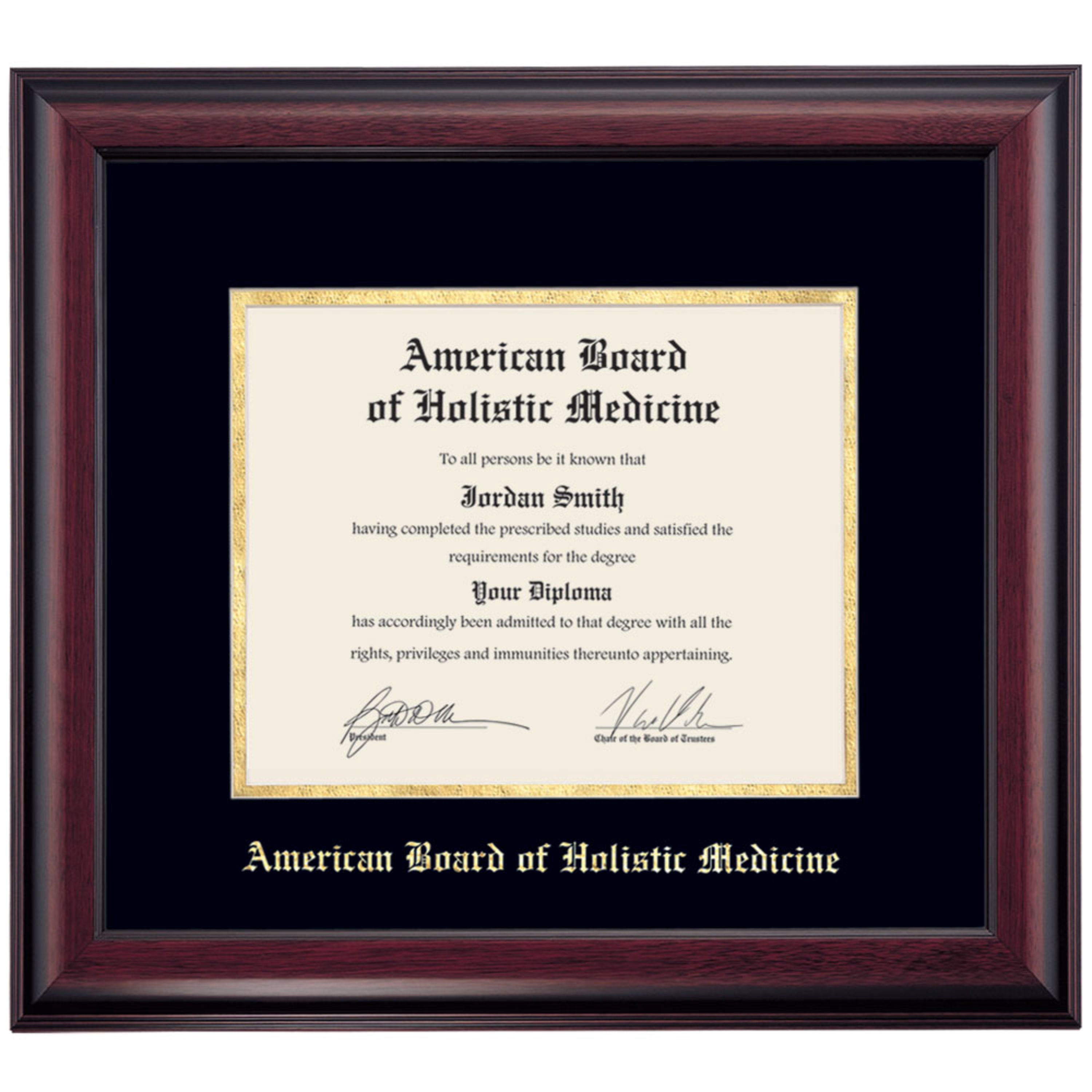 OCM Diploma Frame for American Board of Holistic MedicineDocuments, 16 ...