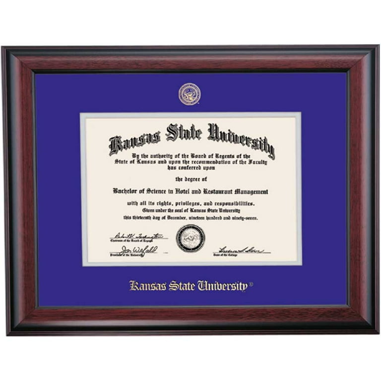 Kansas State University Diploma Frames