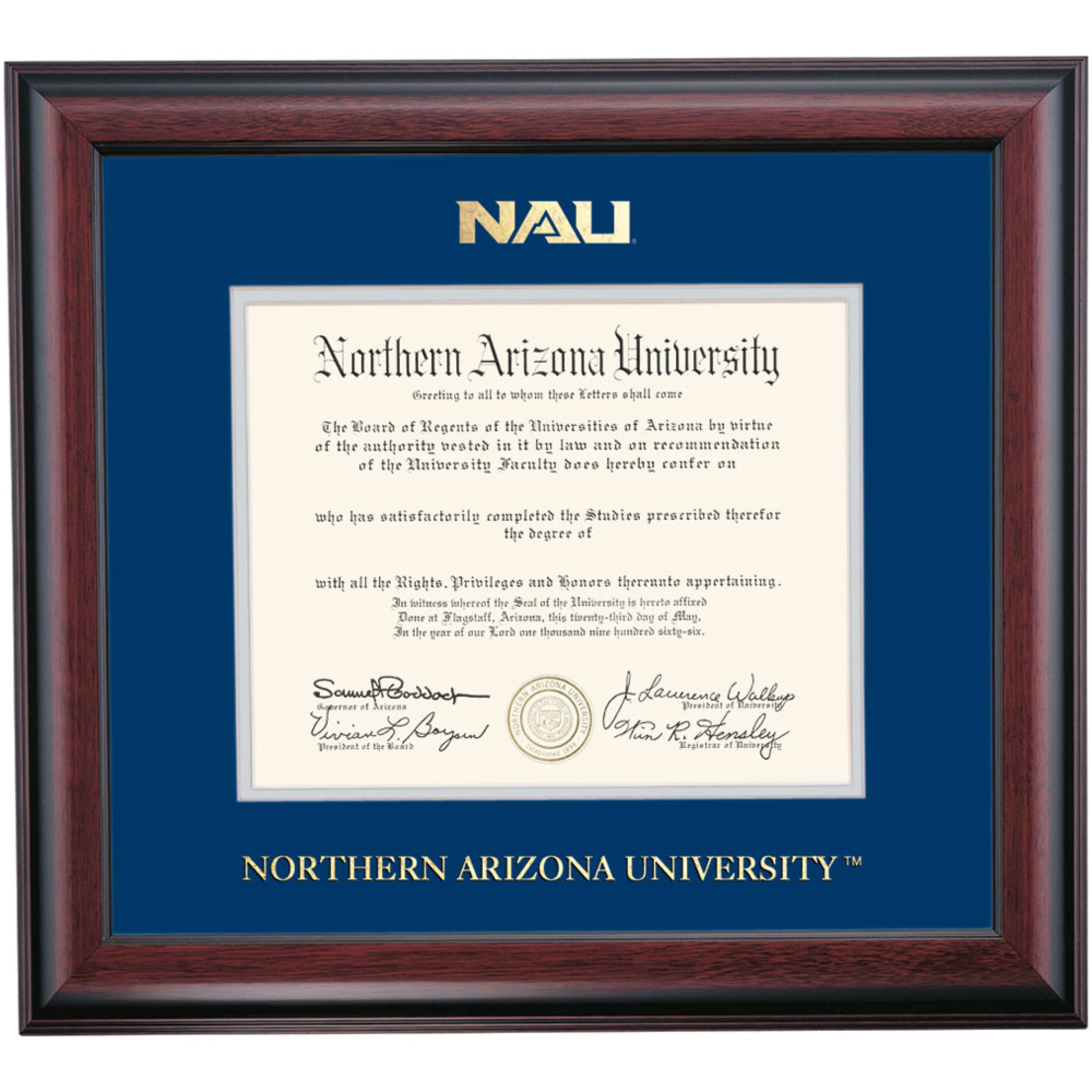 OCM Diploma Frame for Northern Arizona University, 16" x 18" Diploma ...