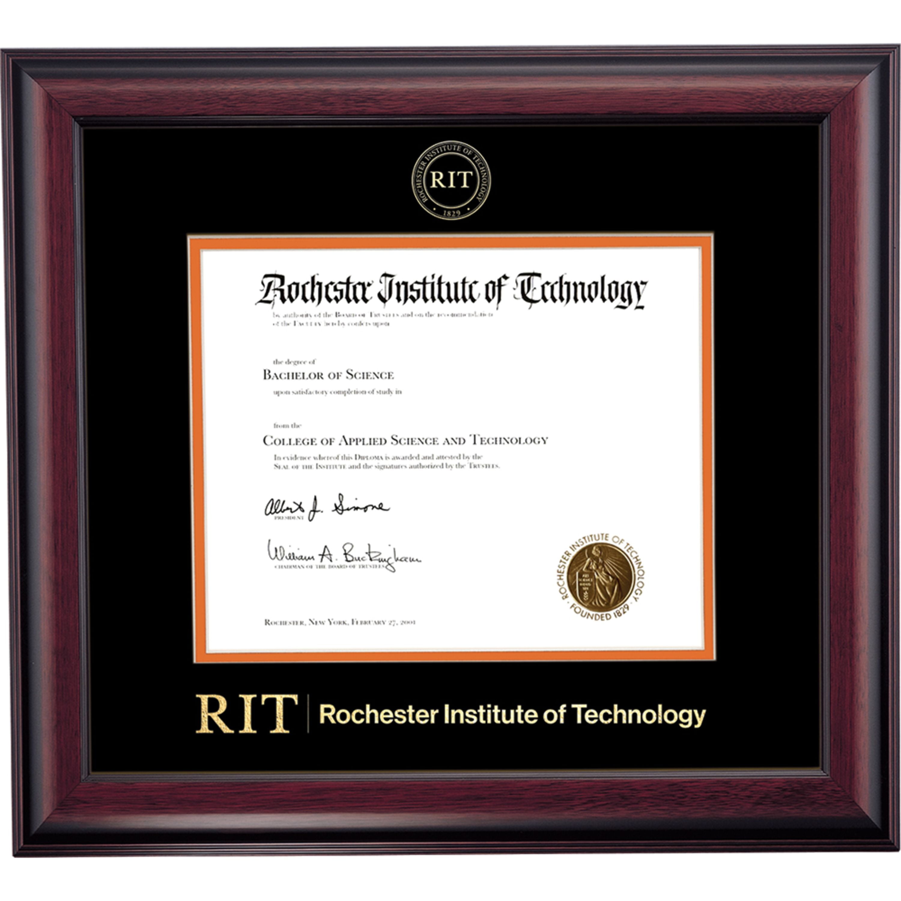 OCM 17" x 19" Diploma Frame for Rochester Institute of Technology ...