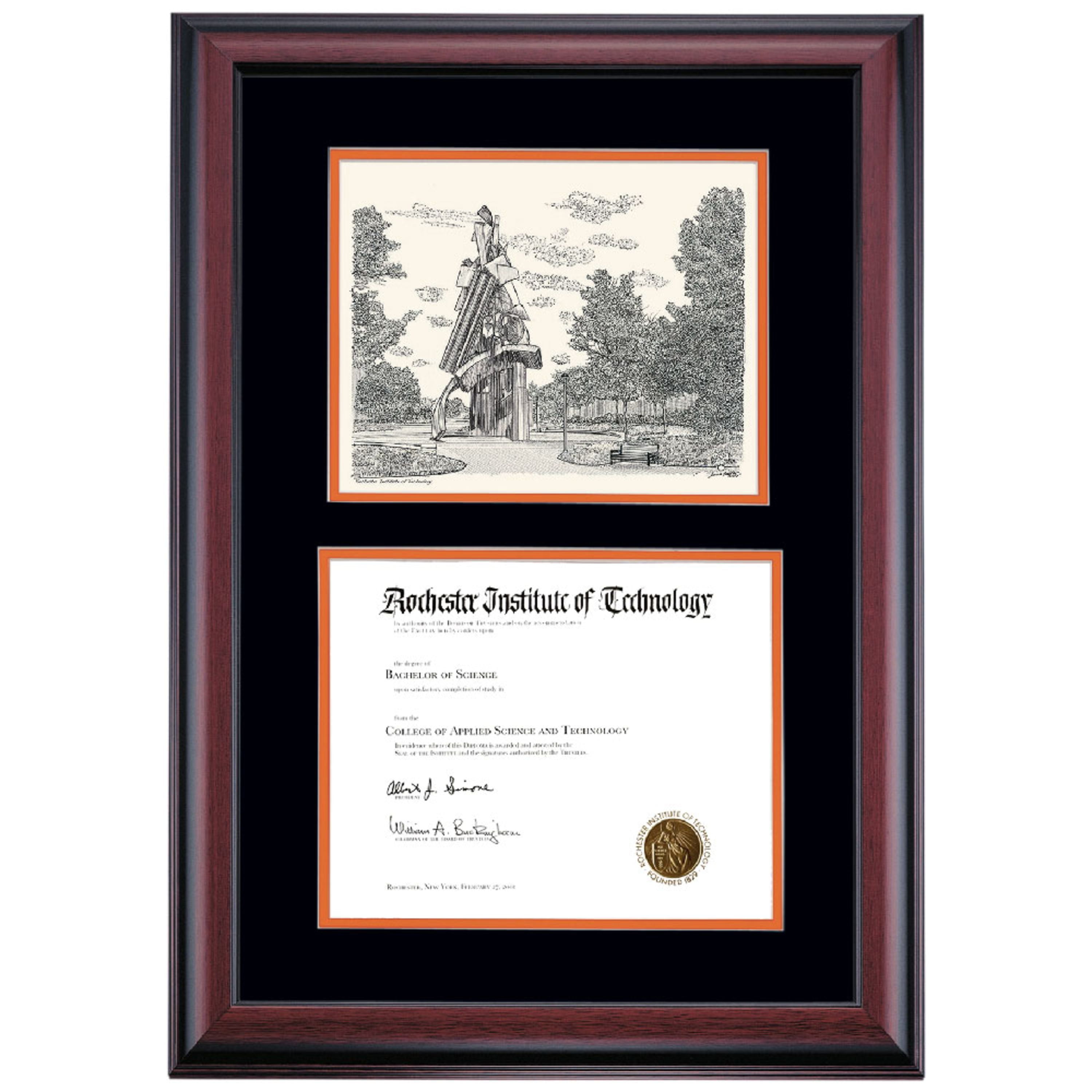 OCM Diploma Frame for Rochester Institute of Technology RIT, Black ...