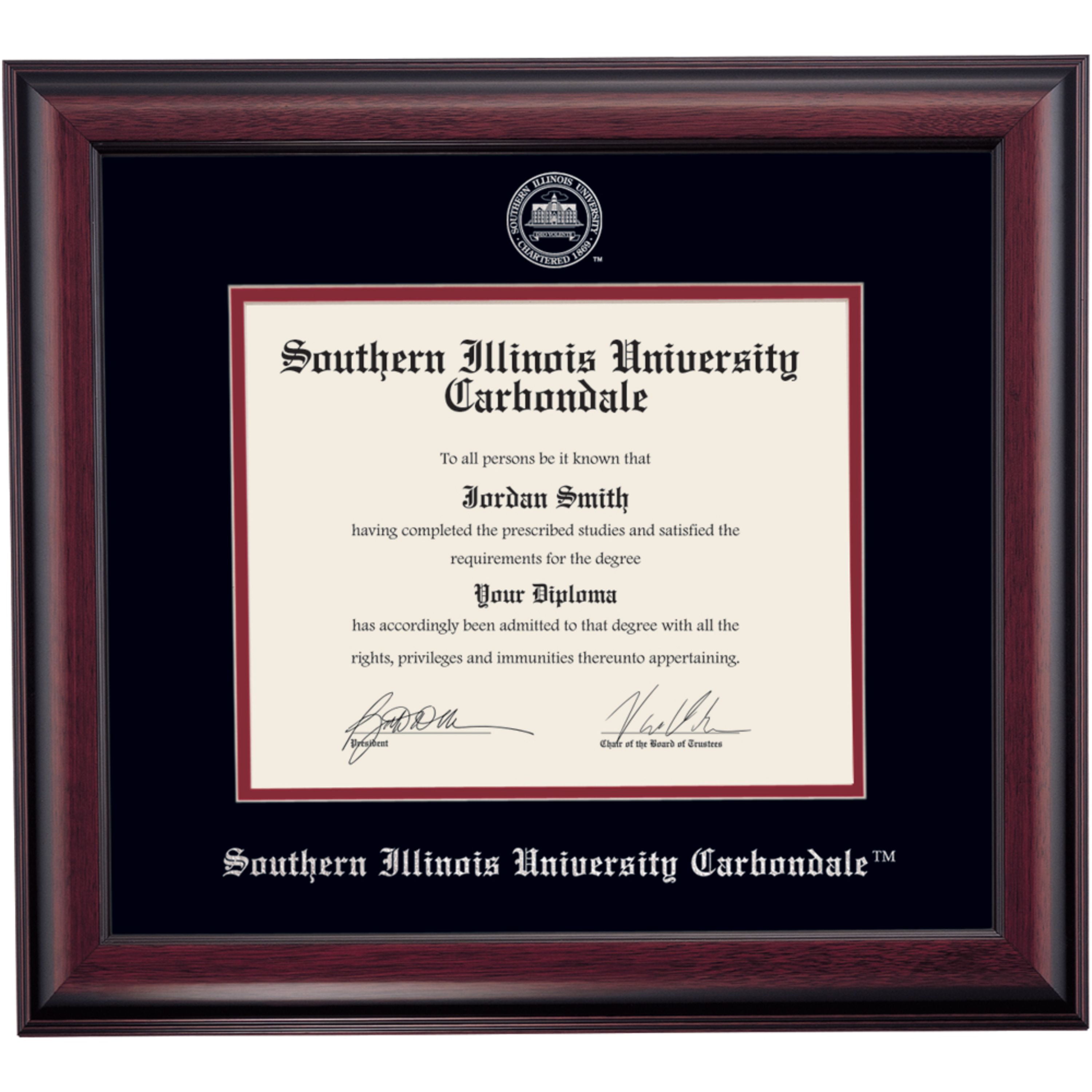 OCM Diploma Frame for Southern Illinois University Carbondale, 16" x 18 ...