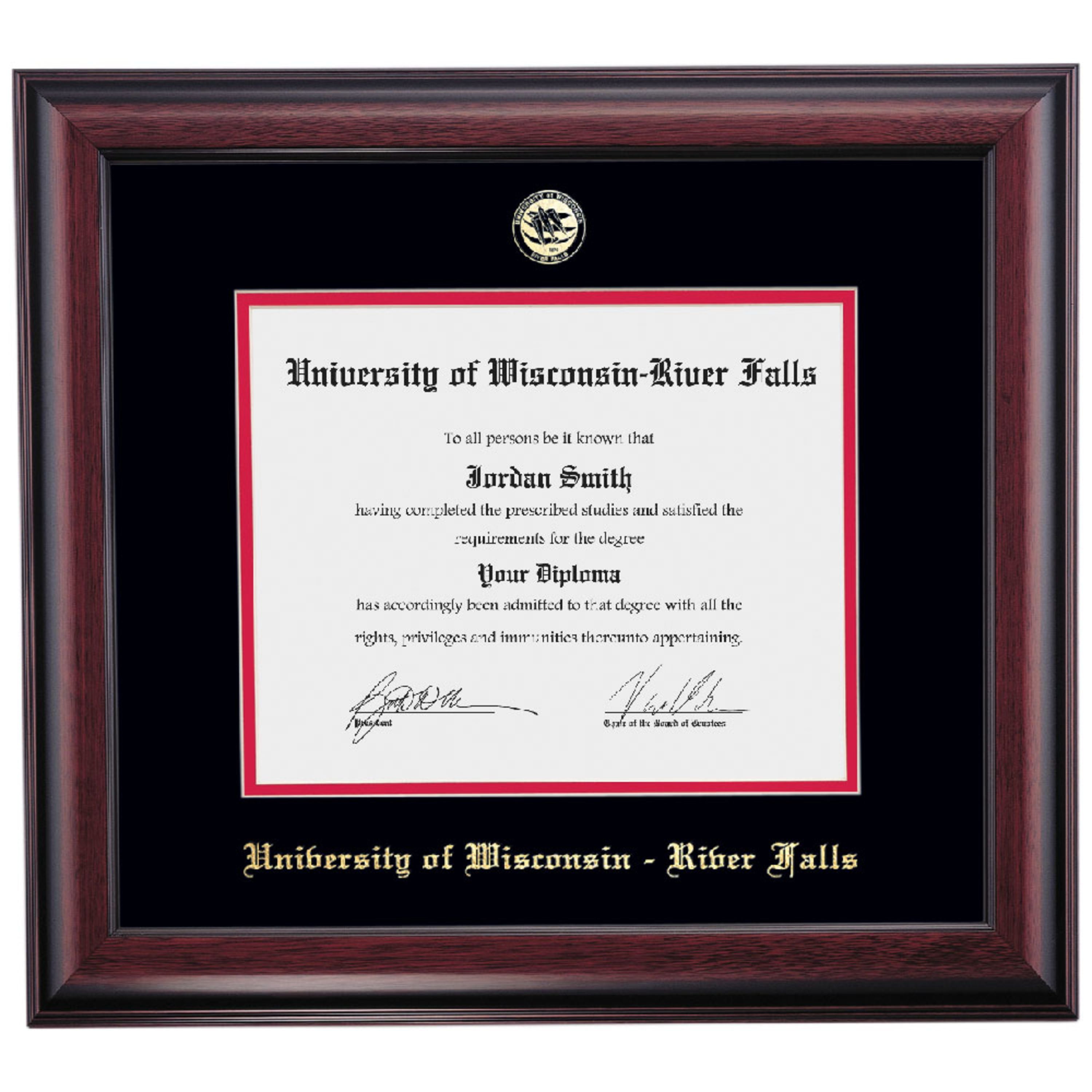 OCM Diploma Frame for University of Wisconsin-River Falls, 16" x 18 ...
