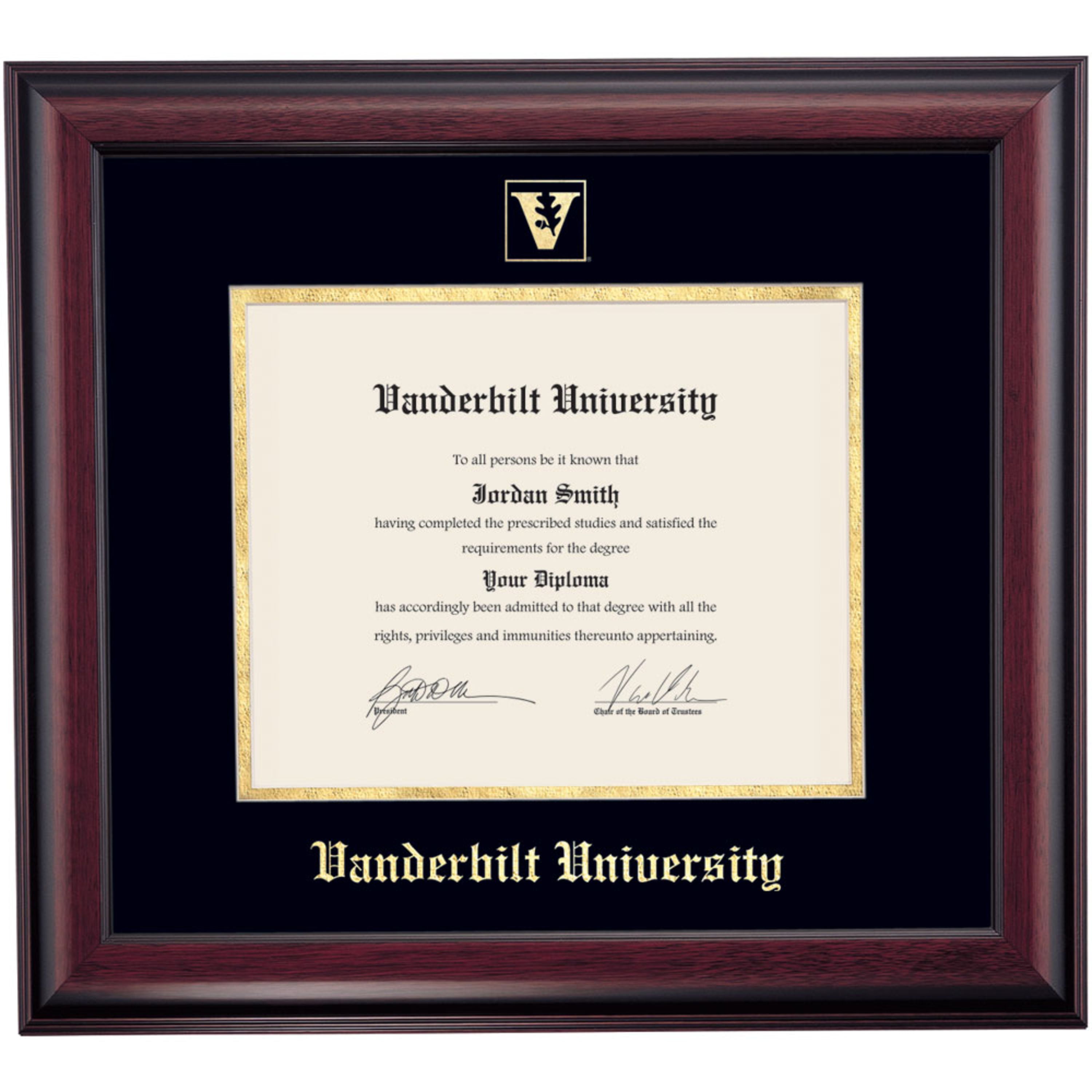 Vanderbilt College Diploma