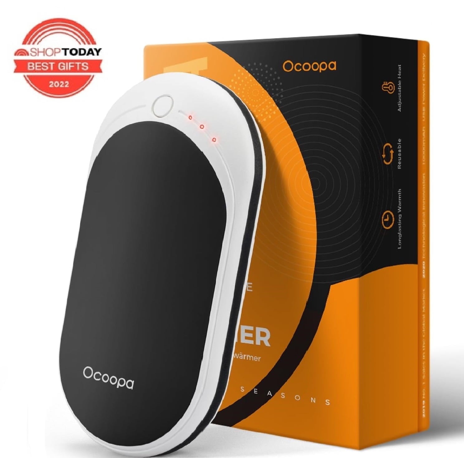 OCOOPA USB Hand Warmers, 5200mAh Rechargeable, Ideal for Men, Women, Raynauds, Hunting, Golf ...