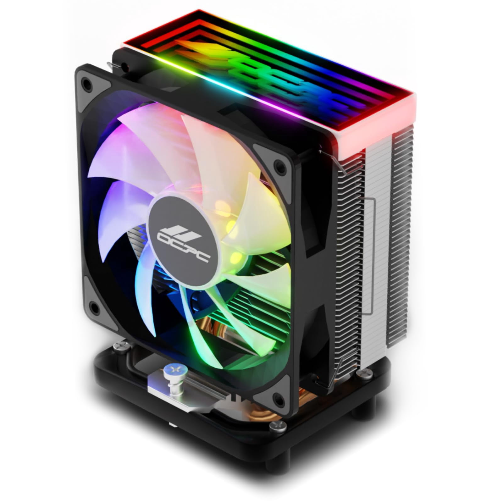 OCPC CPU Cooler - RRF12 Single-Tower Air Cooler with 120mm PWM Fan ...
