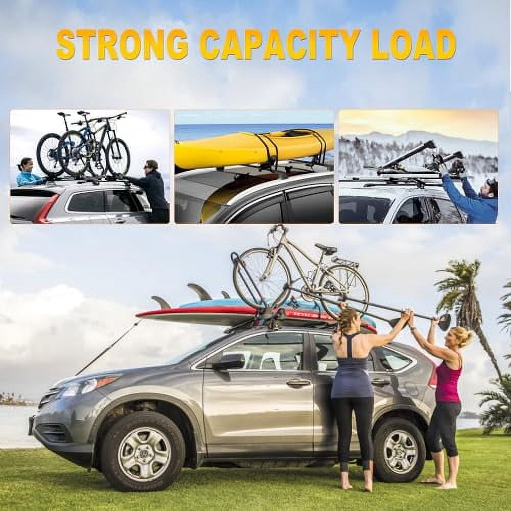 OCPTY Bike Roof Carrier Fits Most Size Crossbar Car Rooftop Bike ...