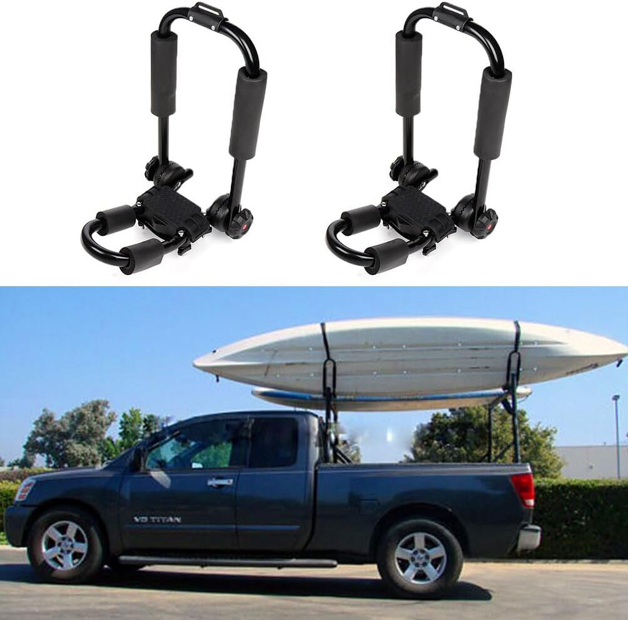 OCPTY Kayak Roof Rack Fits Most Size Crossbar J-Bar Rack for Kayak ...