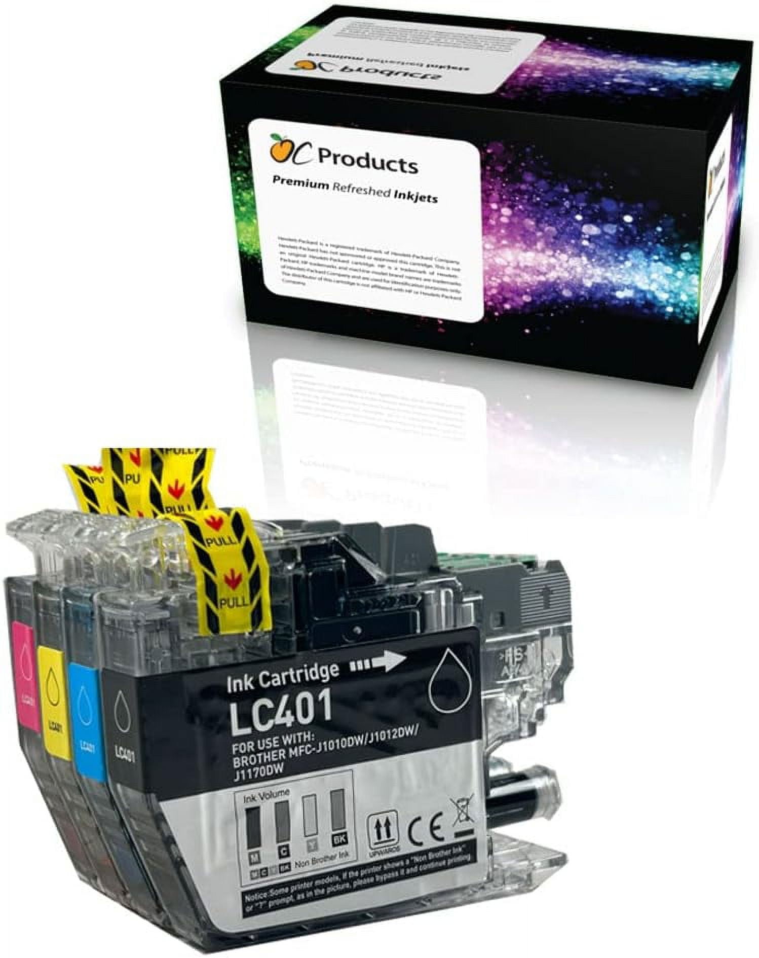 OCProducts Compatible Ink Cartridge Replacement for Brother LC401 for ...