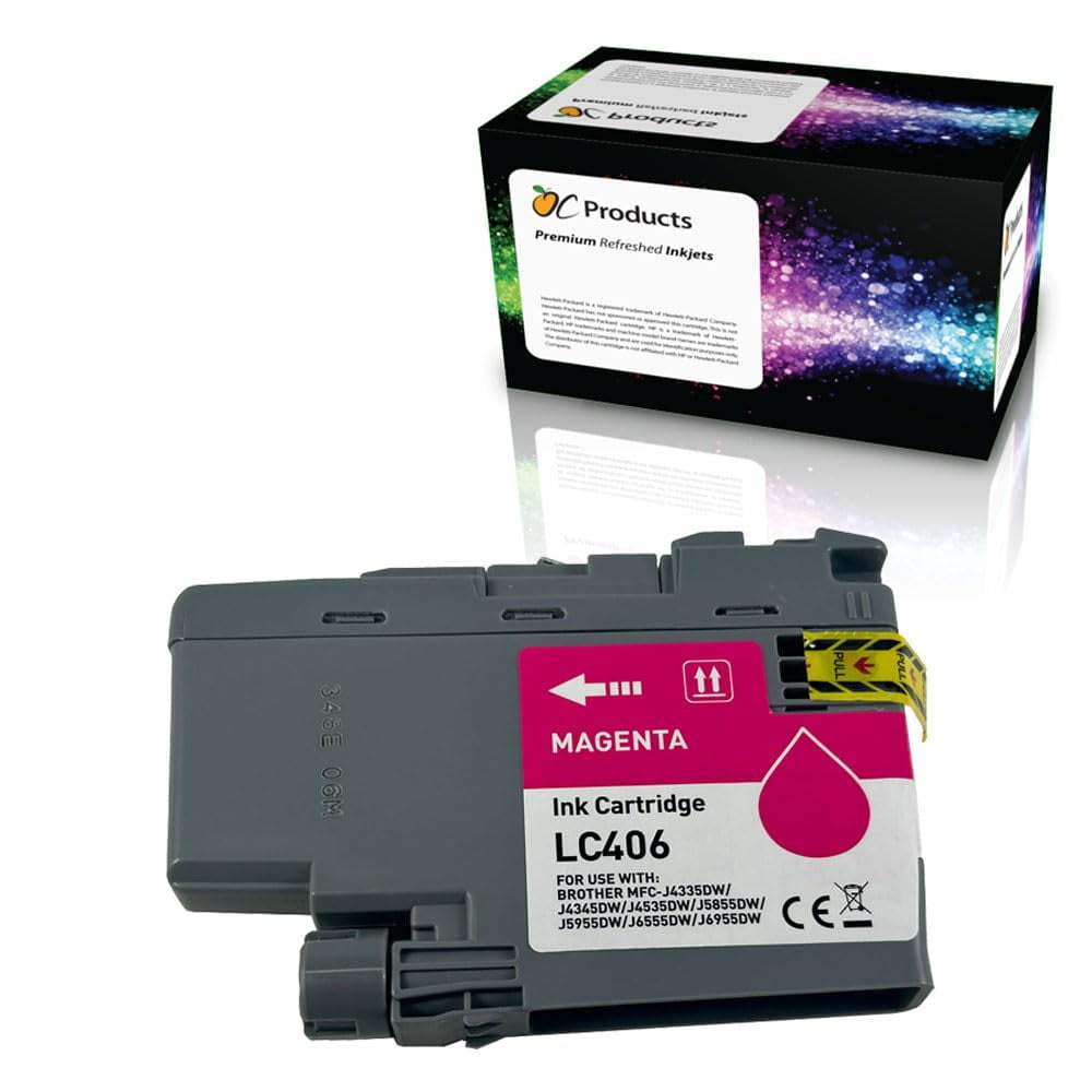 OCProducts Compatible Ink Cartridge Replacement for Brother LC406 ...