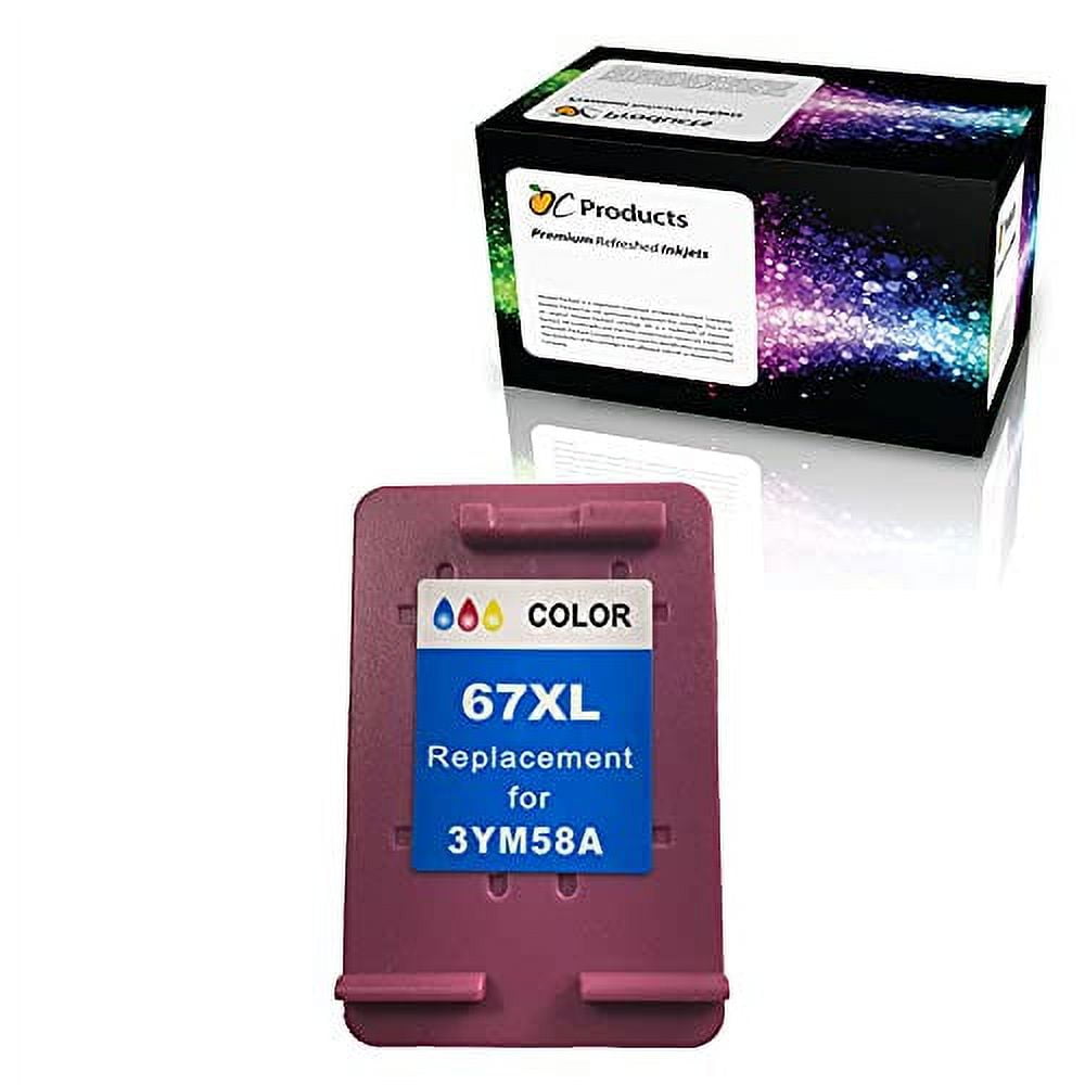 OCProducts Compatible Ink Cartridge Replacement for HP 67XL Color for ...