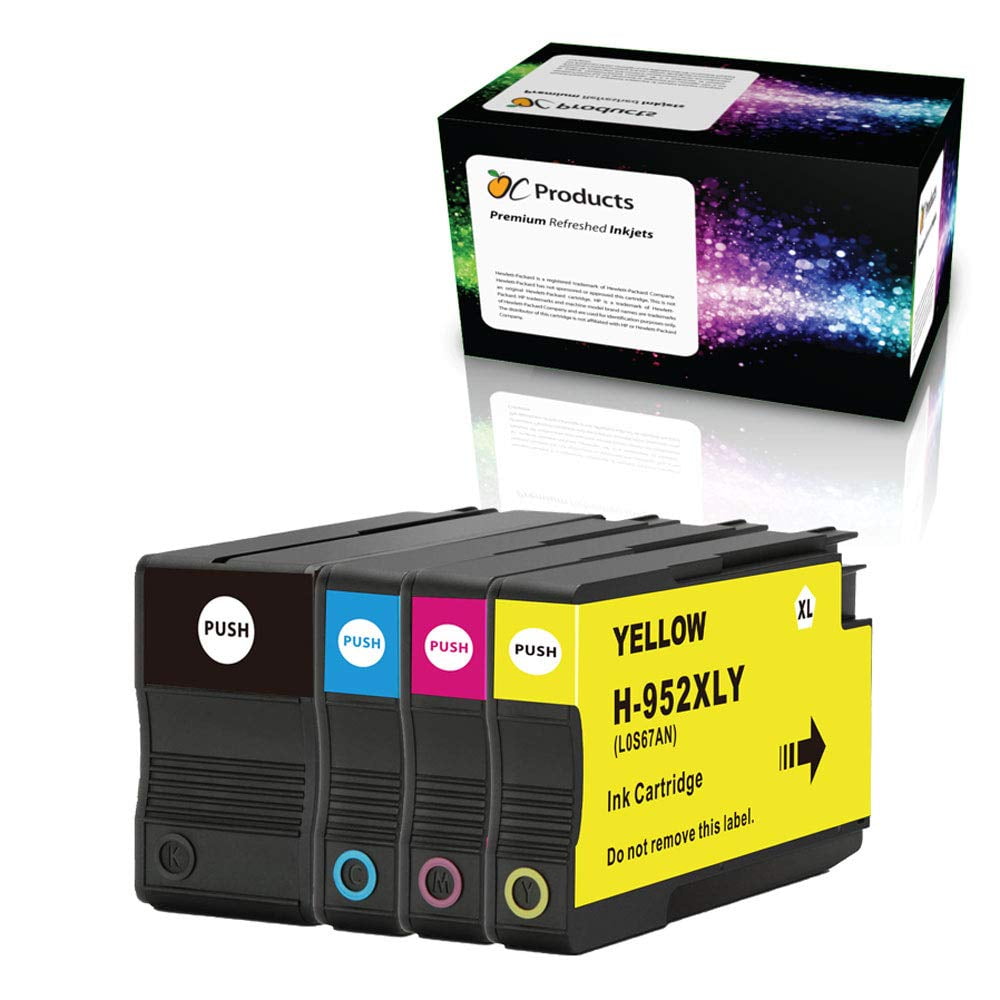 OCProducts Compatible Ink Cartridge for HP 952XL Ink Cartridge 4 Pack ...